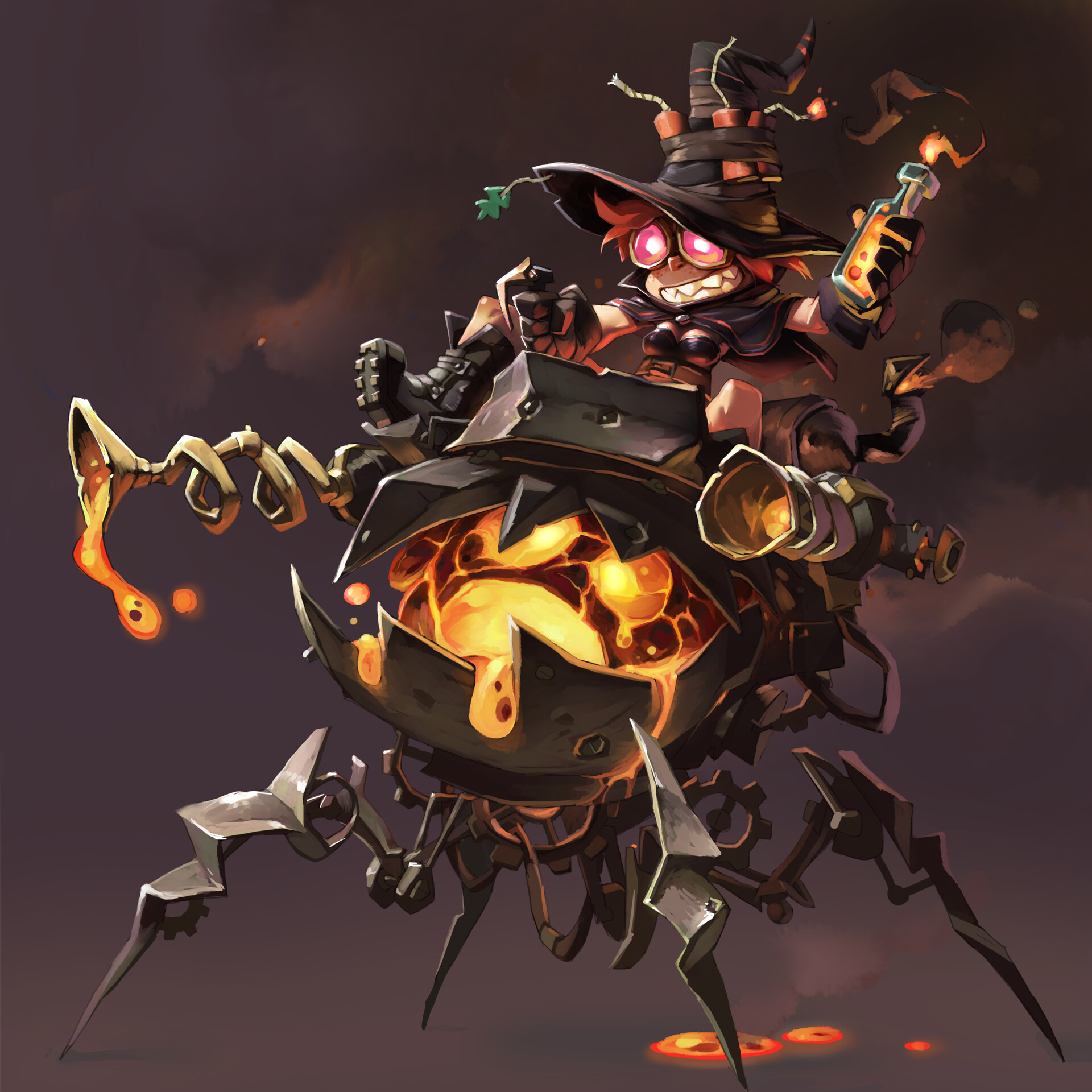 ArtStation - Pyromaniac witch