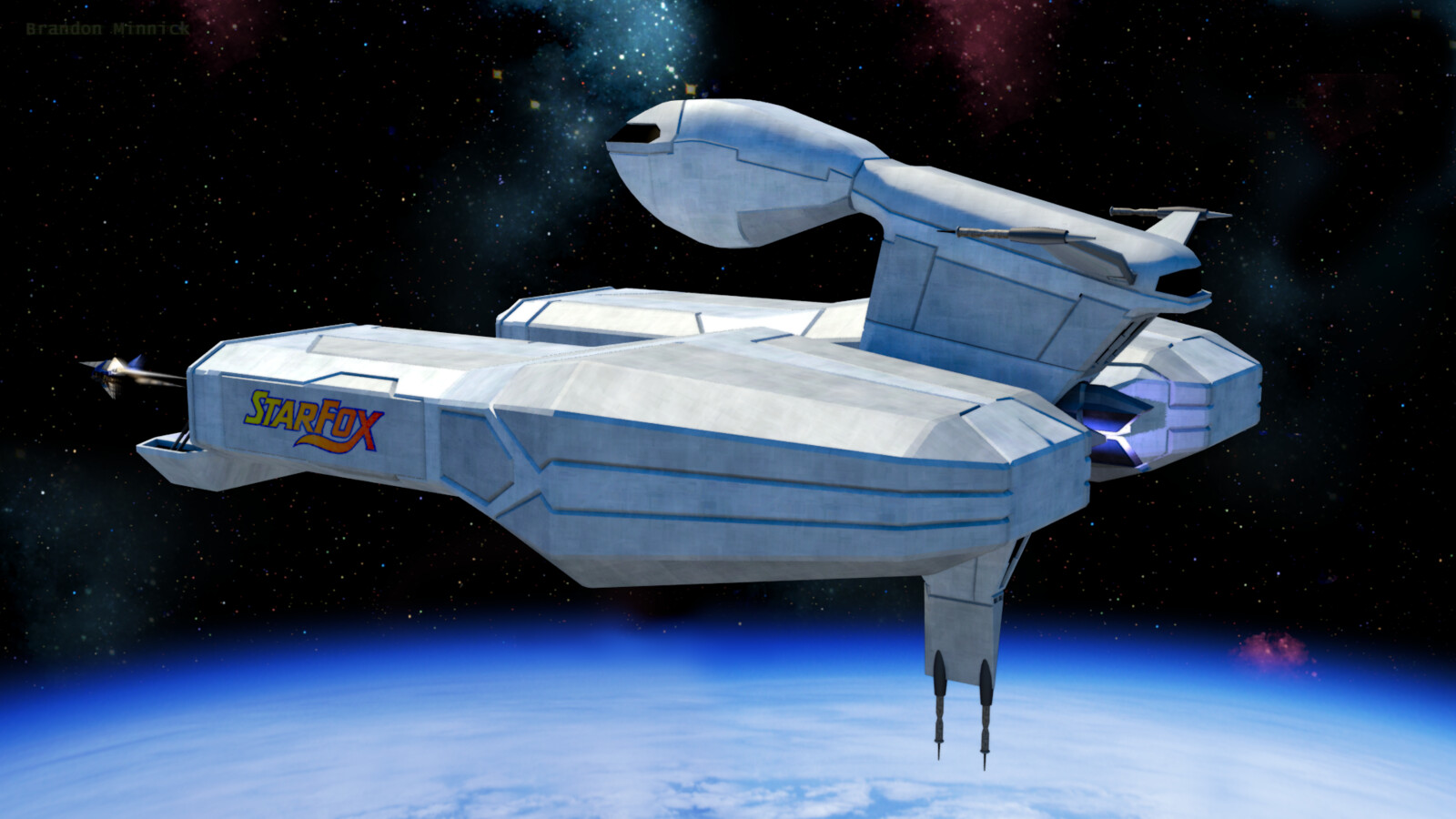 Brandon Minnick - Star Fox 2 Mothership Re-imagined.