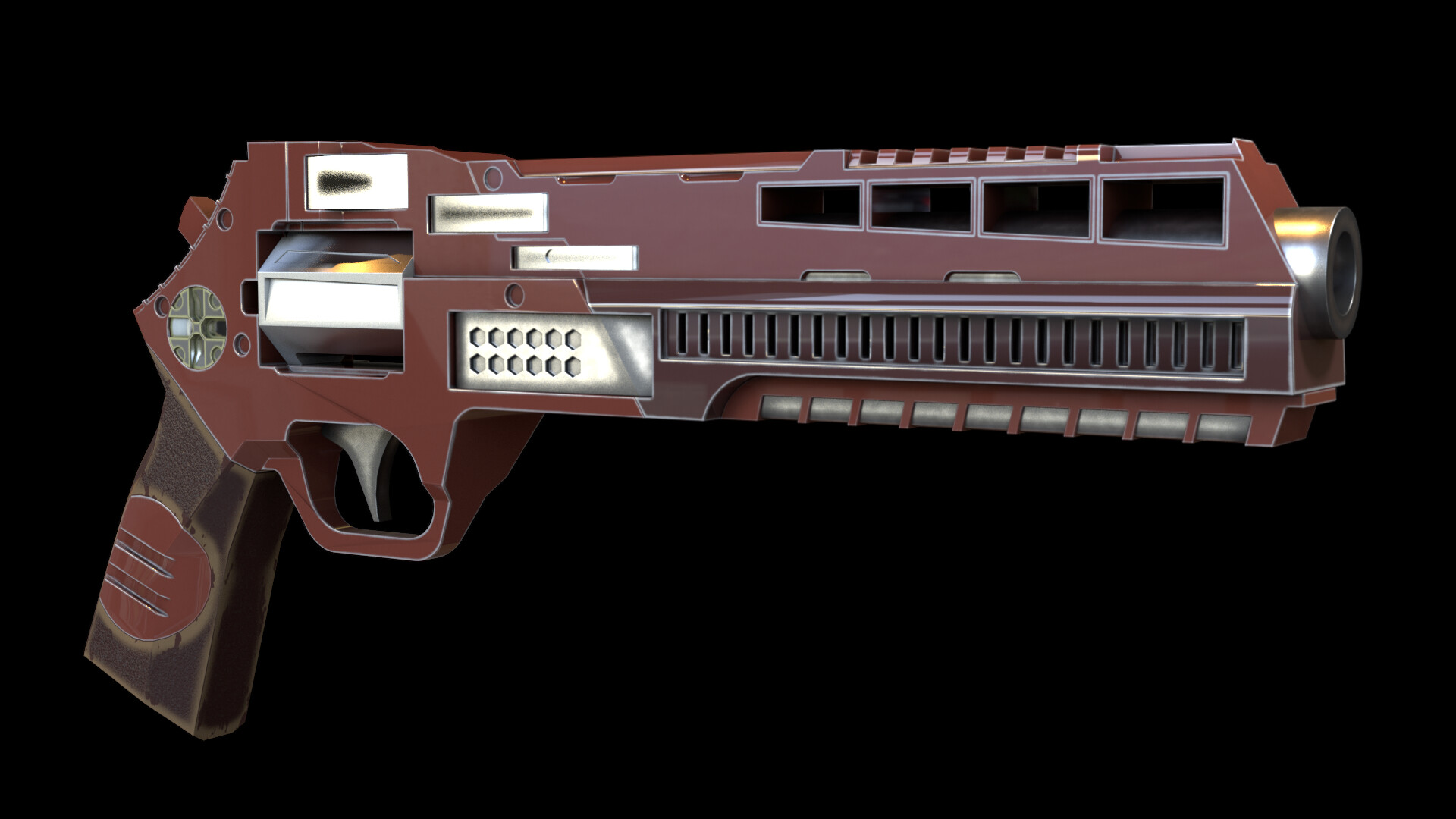 ArtStation - low poly gun