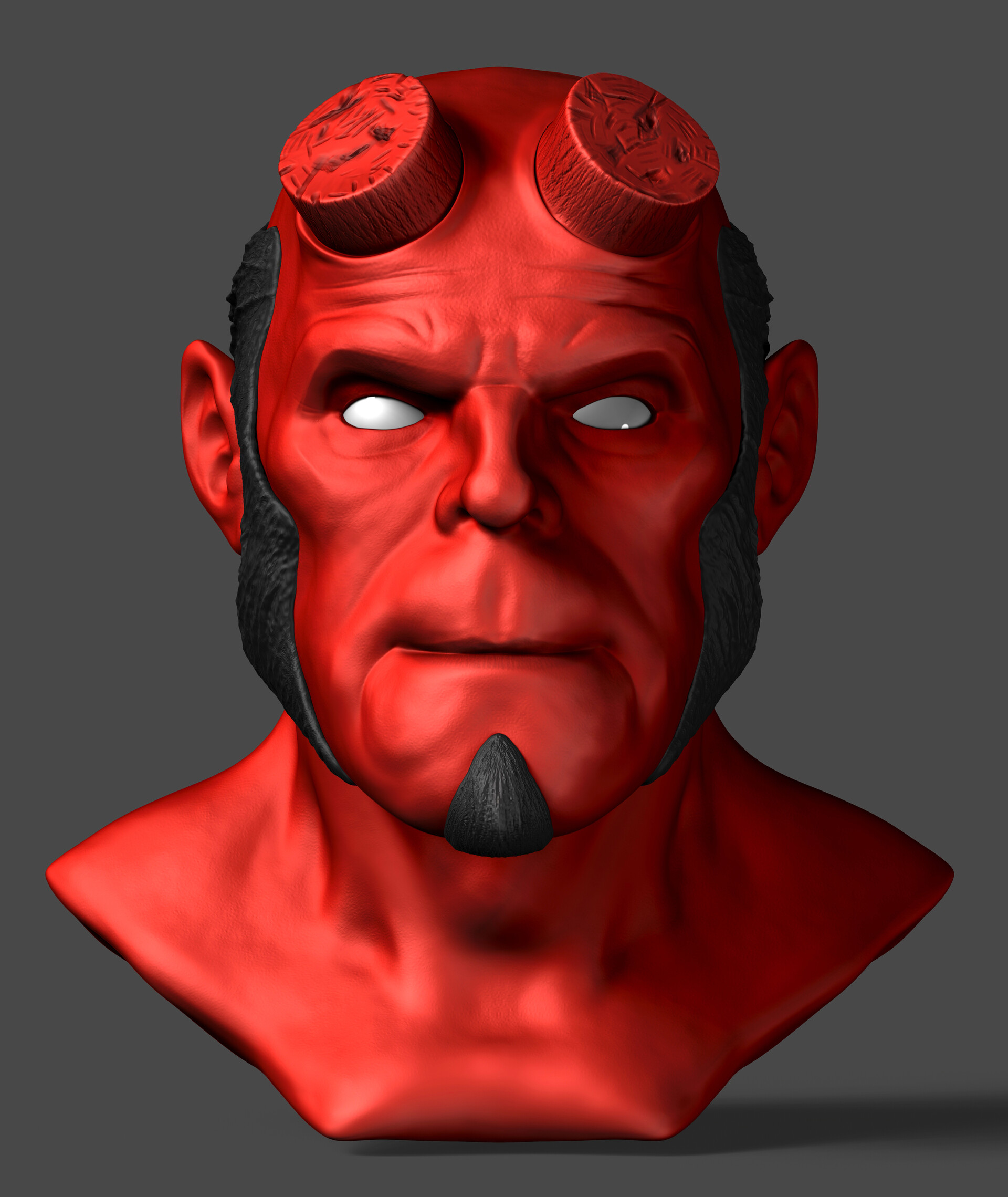 ArtStation - HellBoy Bust