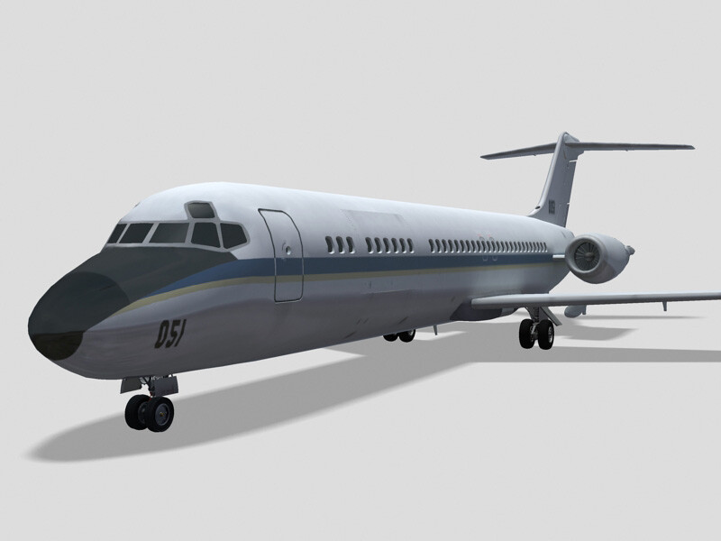 ArtStation - C-9 Airplane