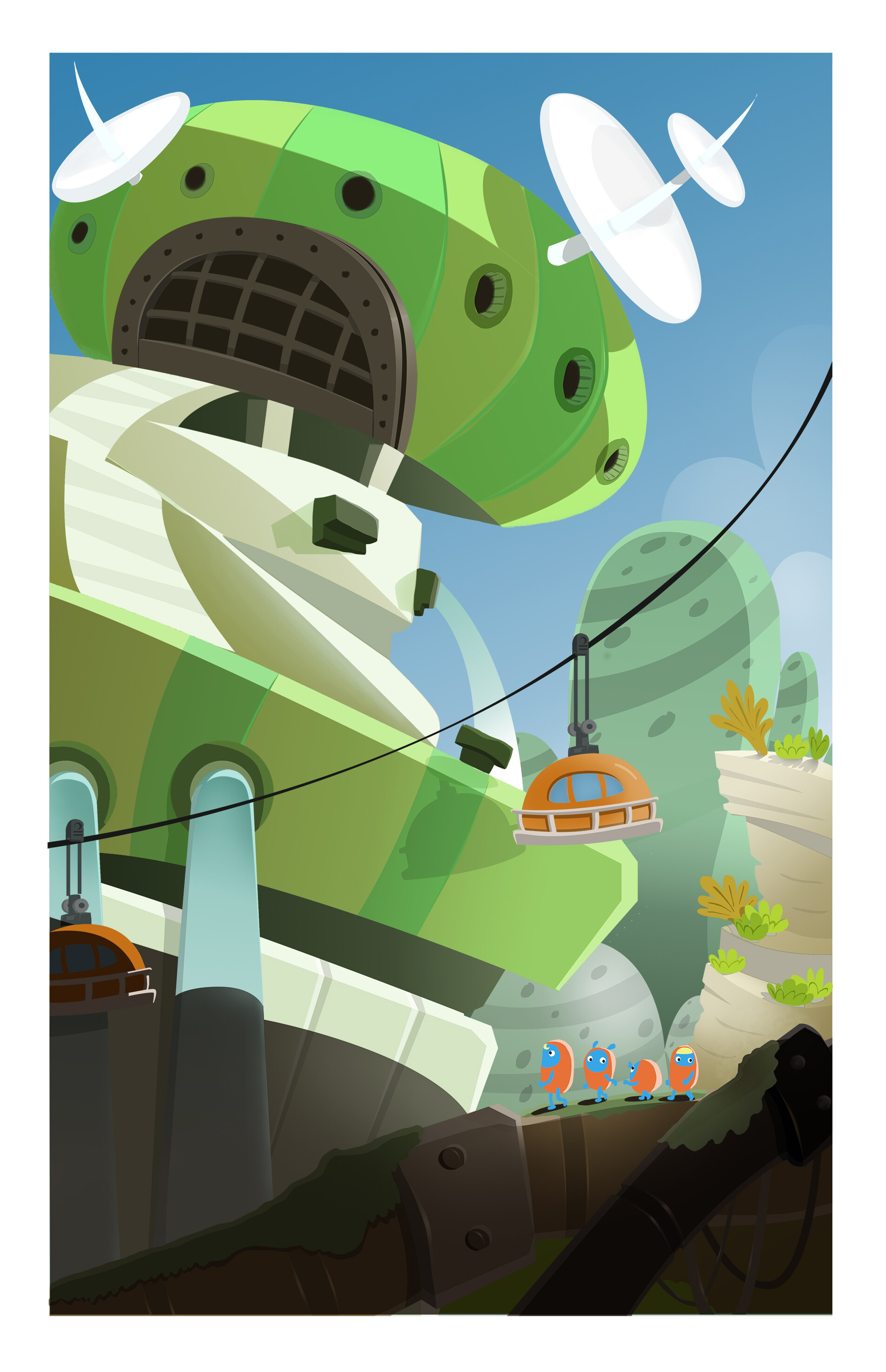 ArtStation - A strange city