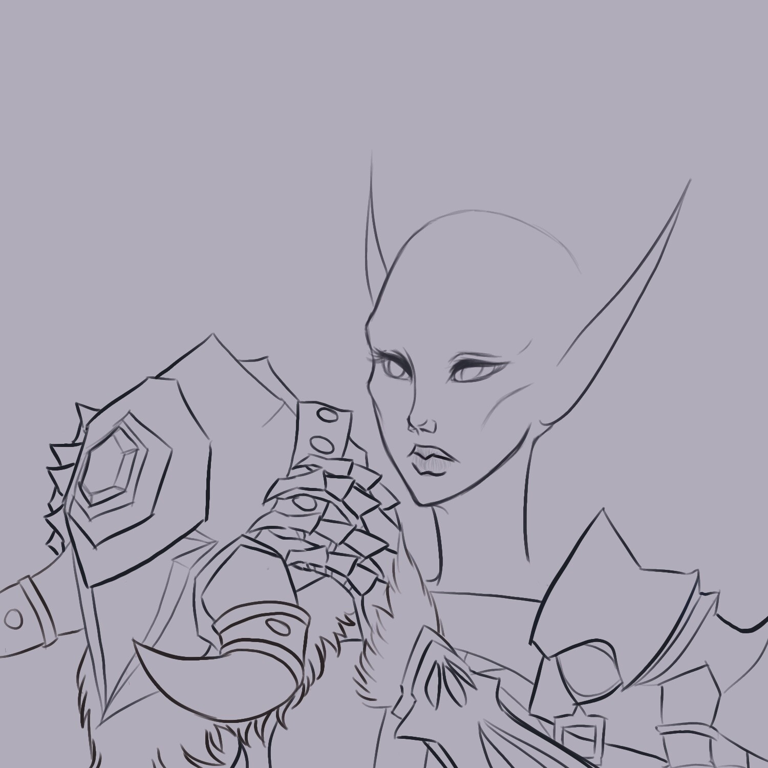 how to draw a death knight