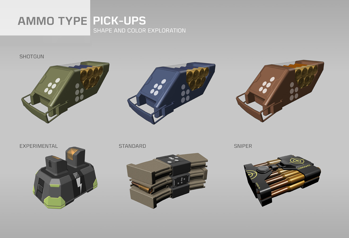 Brad Allen - Apex Legends: In world weapon and pickup concepts