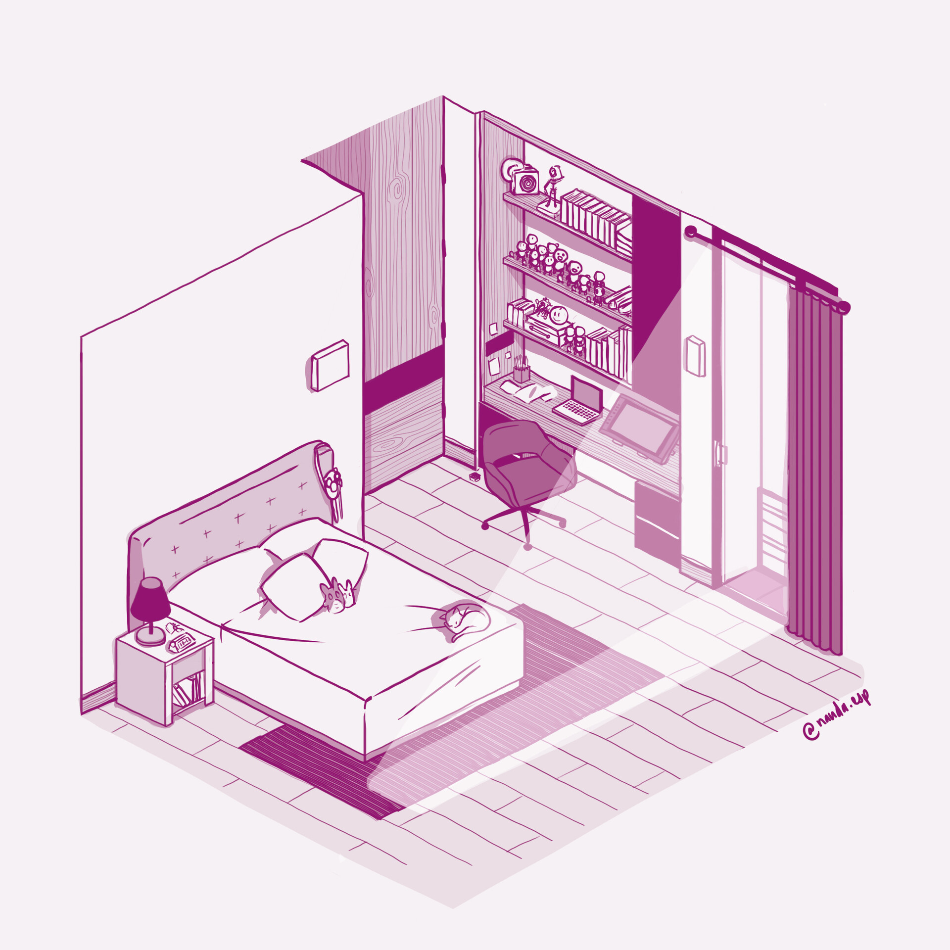 ArtStation - Isometric Room