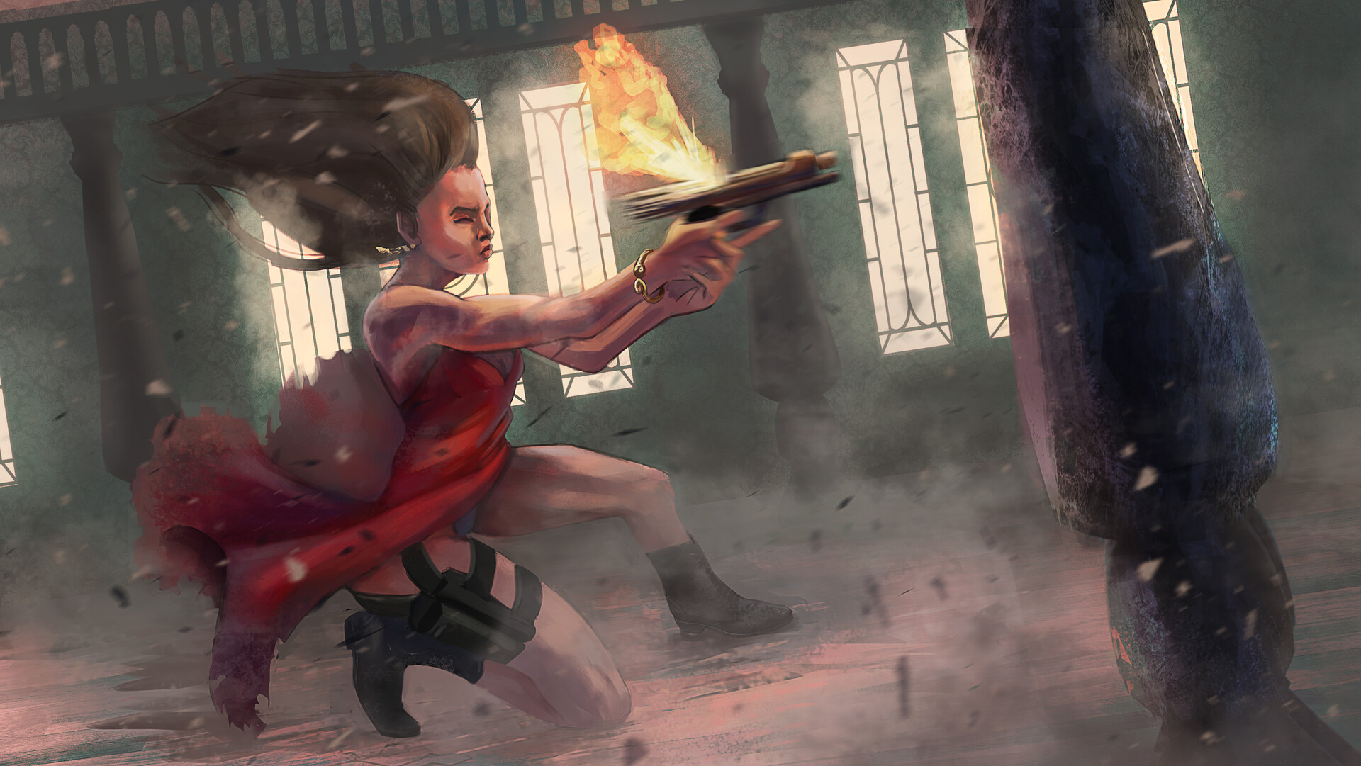 ArtStation - Gun shot