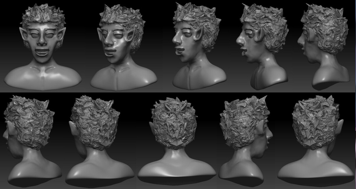 ArtStation - Nightcrawler bust 3d sculpt