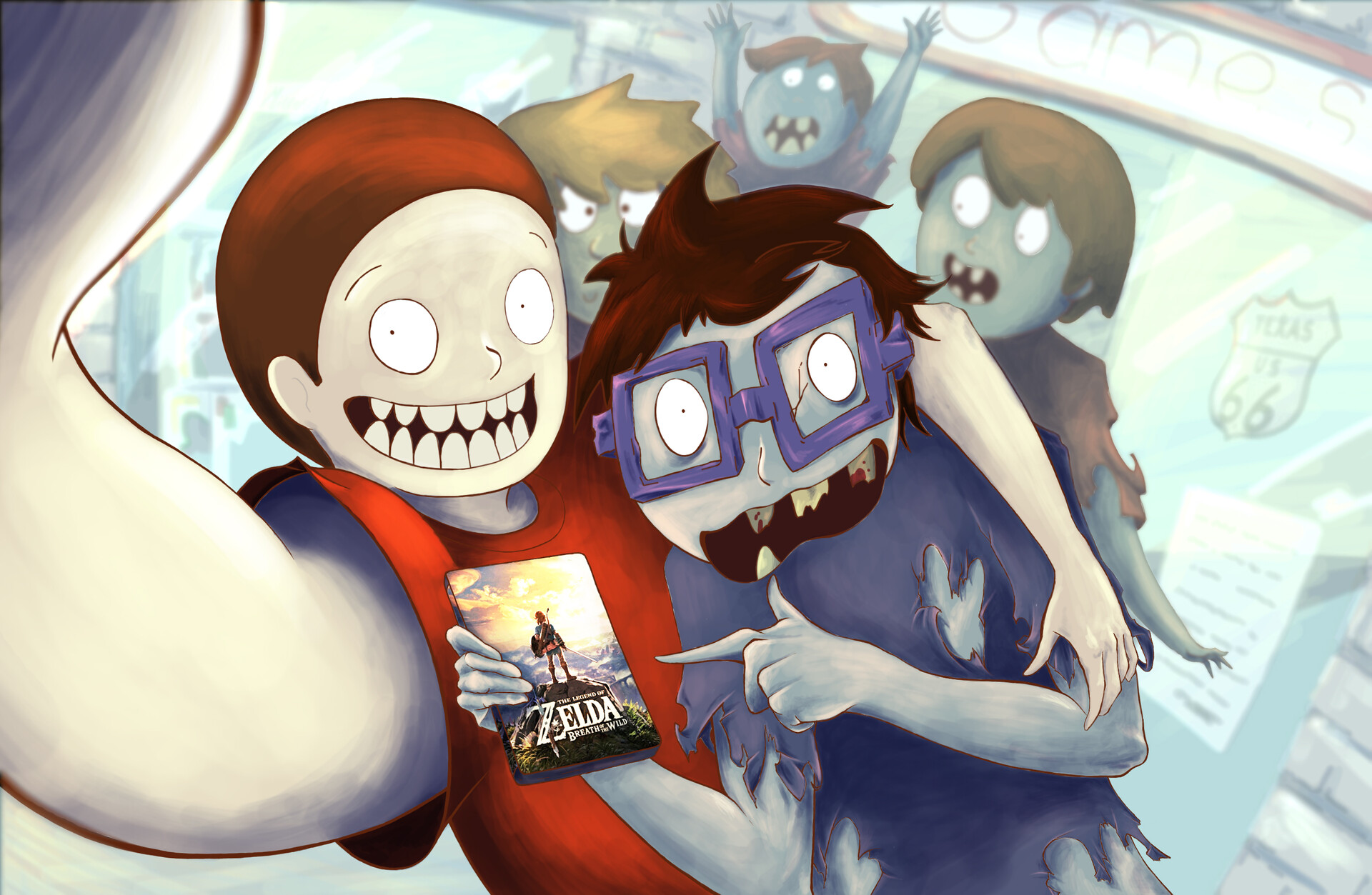 ArtStation - Friendly zombies