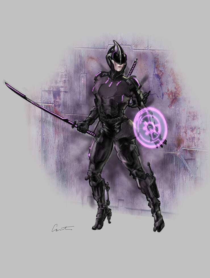 how to draw a ninja in photoshop