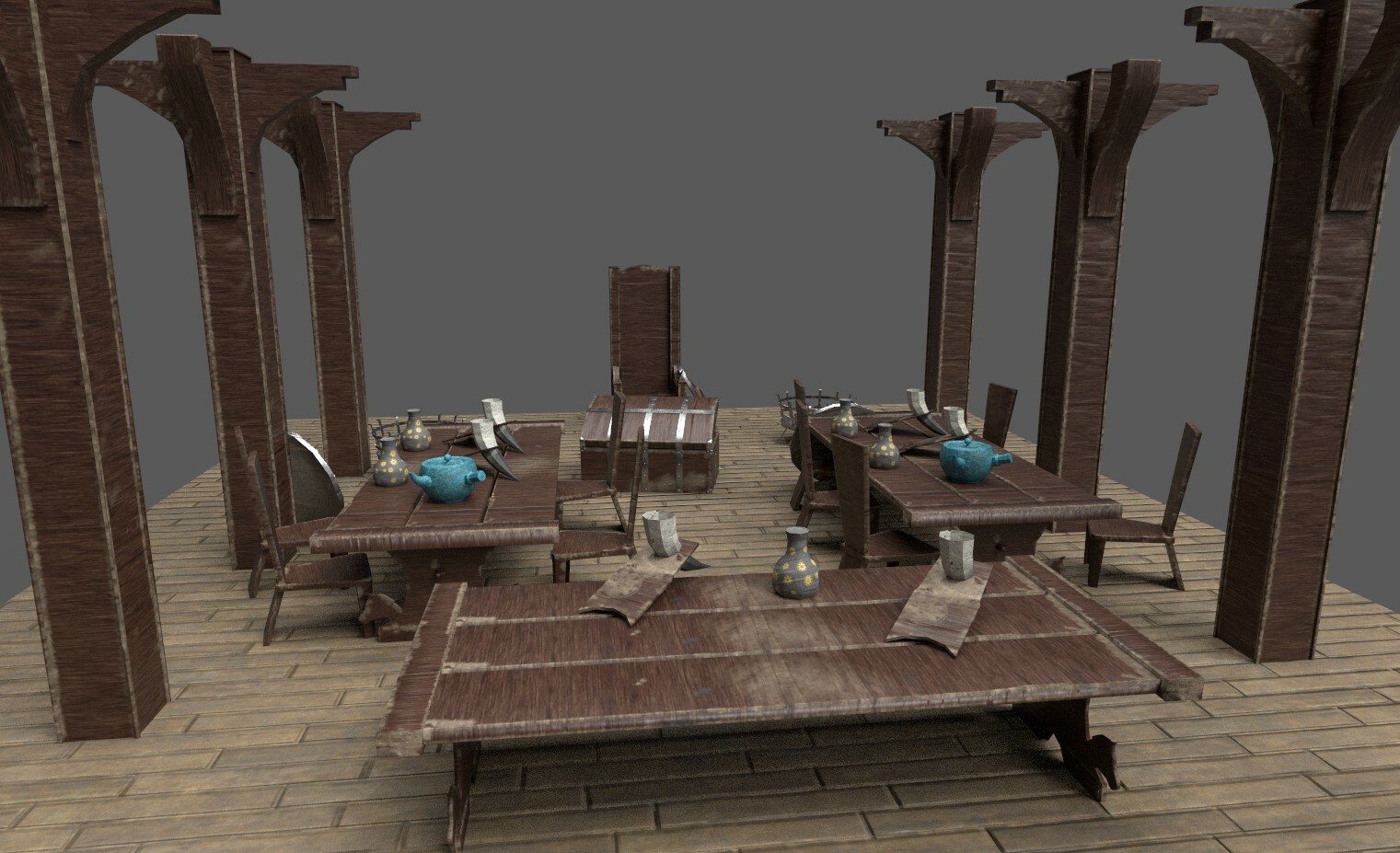 ArtStation - Viking Throne Hall
