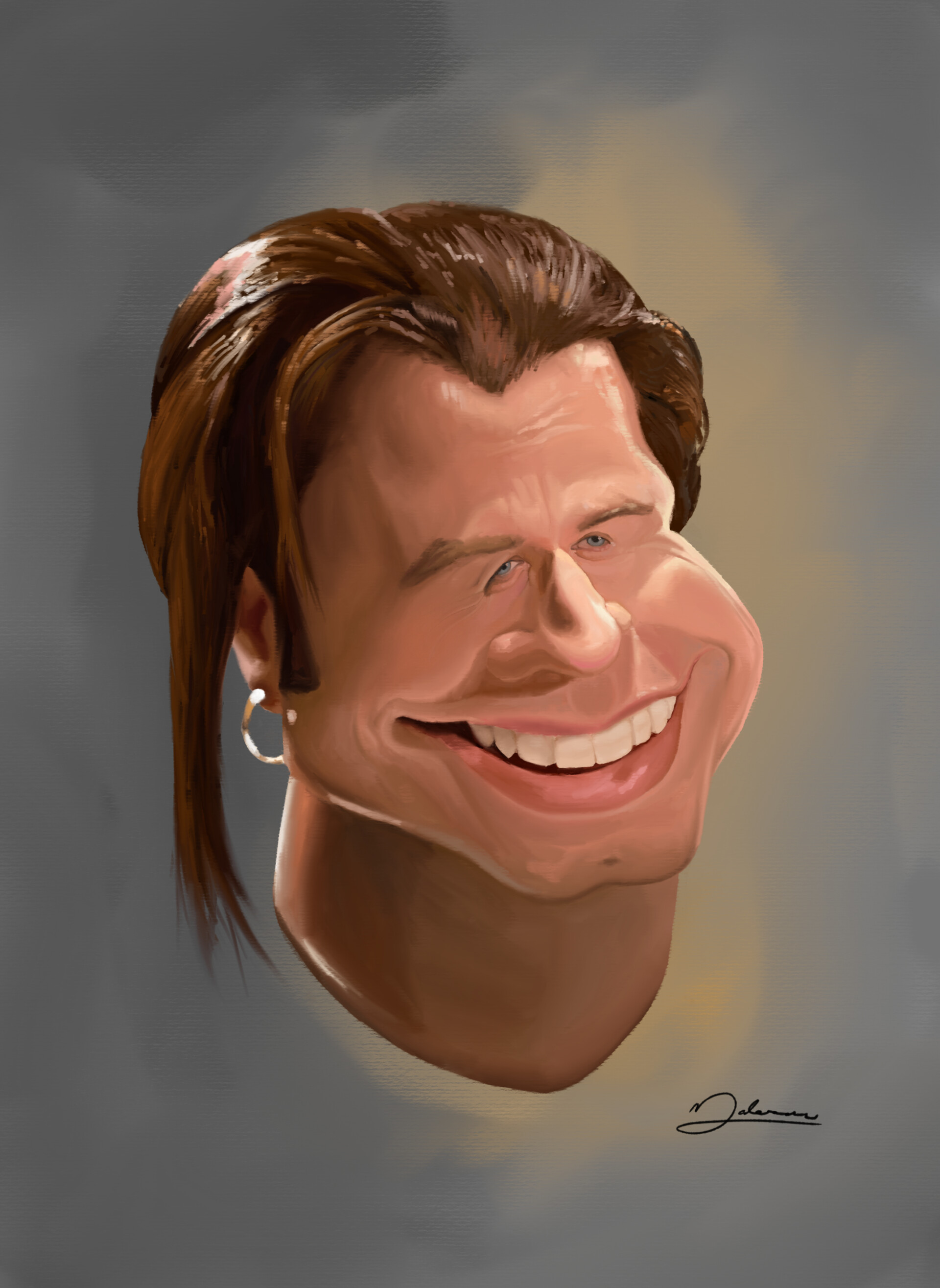 ArtStation - John Travolta Caricature