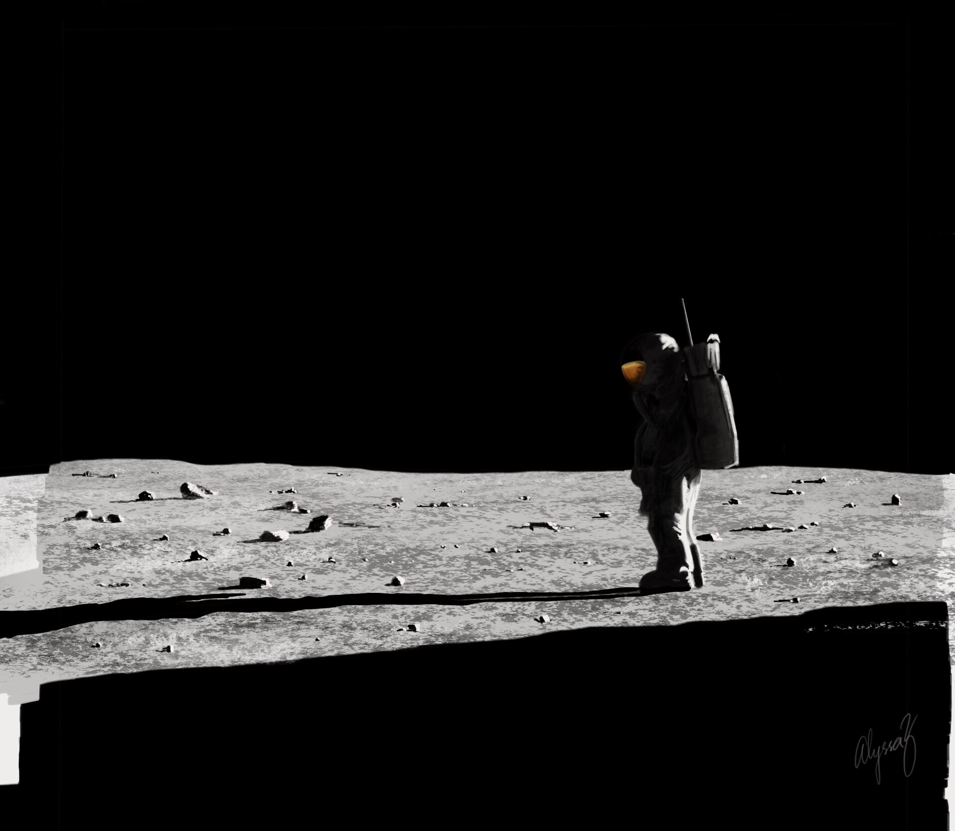 ArtStation - Man on the Moon