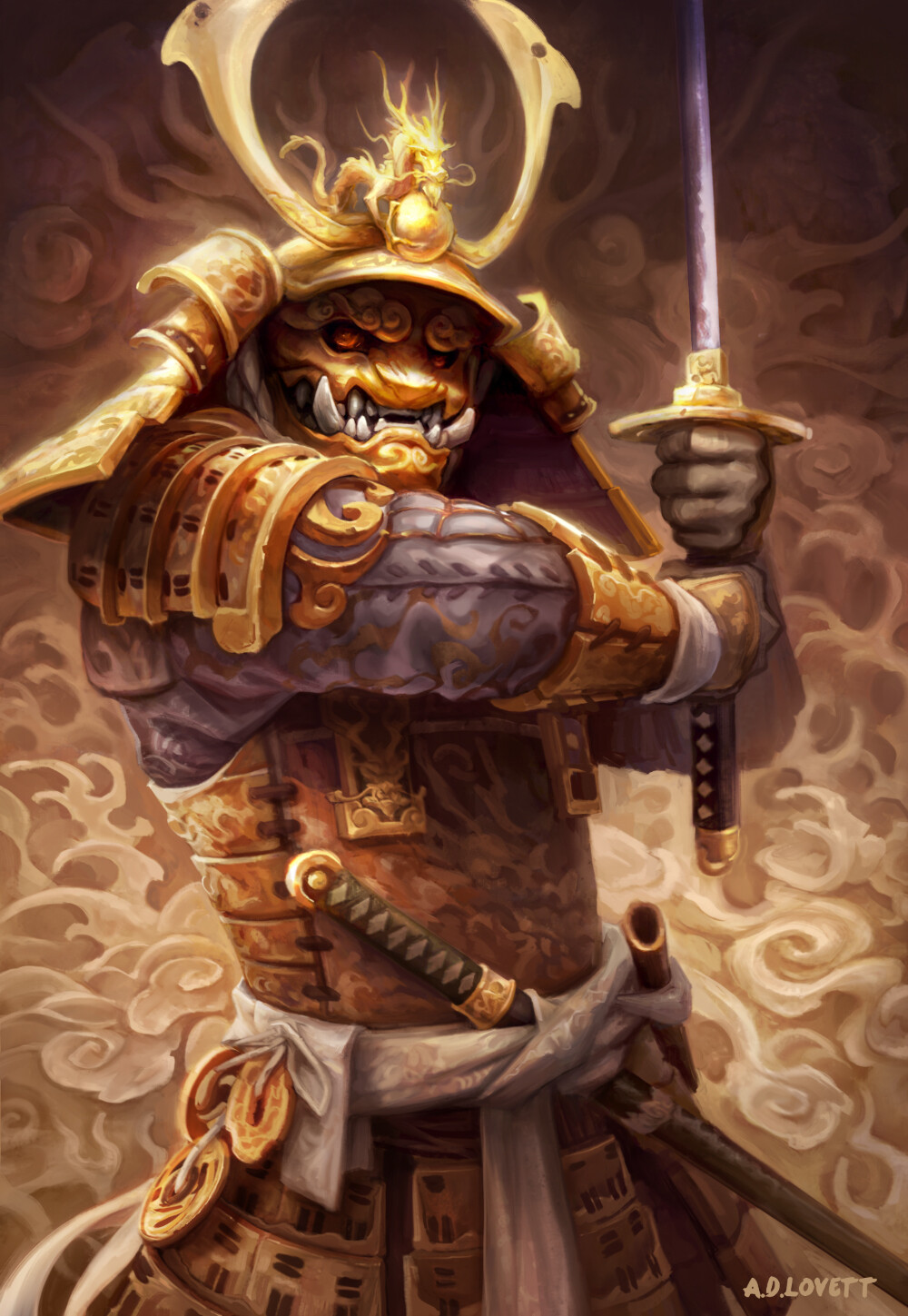 ArtStation - Golden Samurai