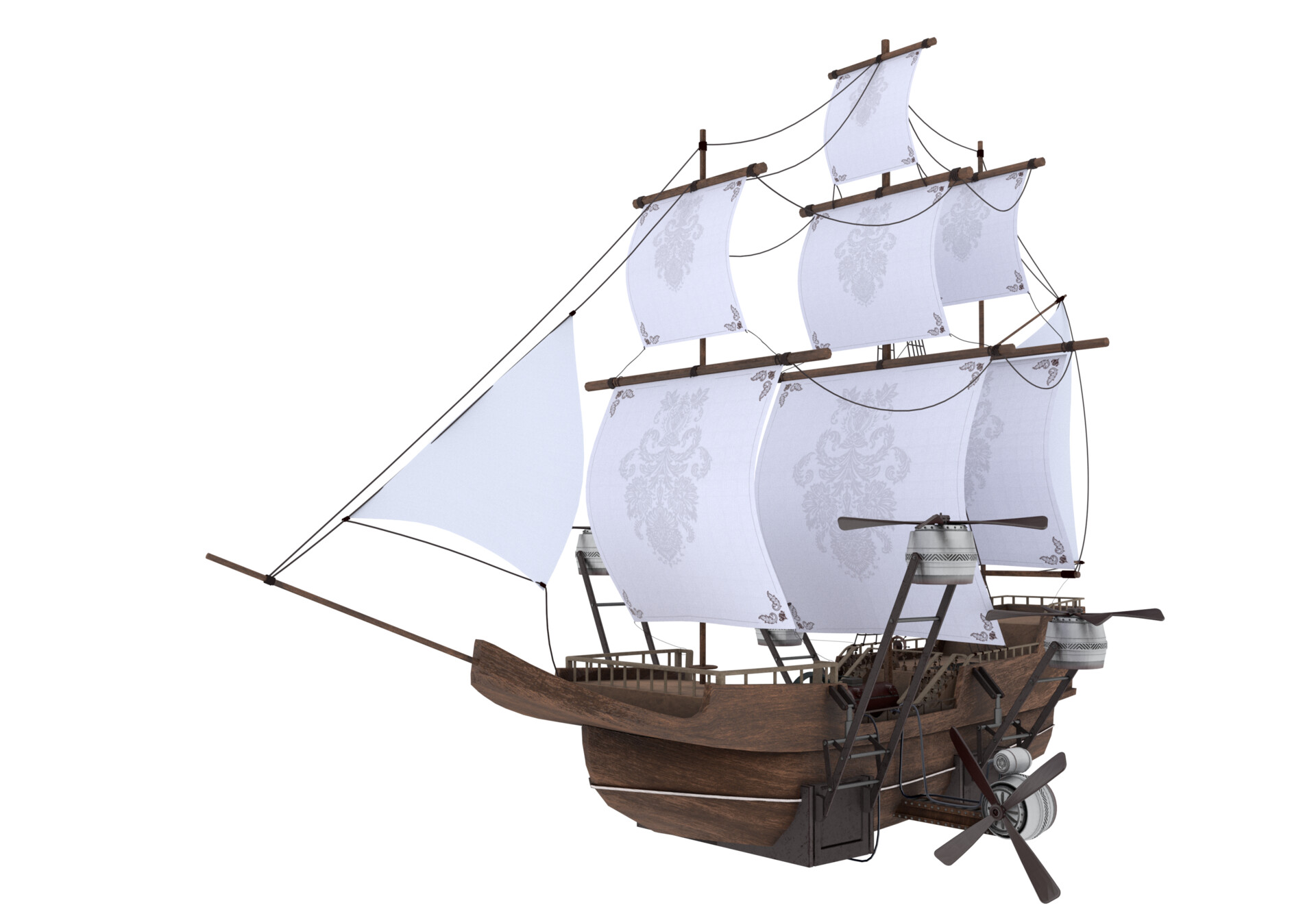 ArtStation - Flying Ship