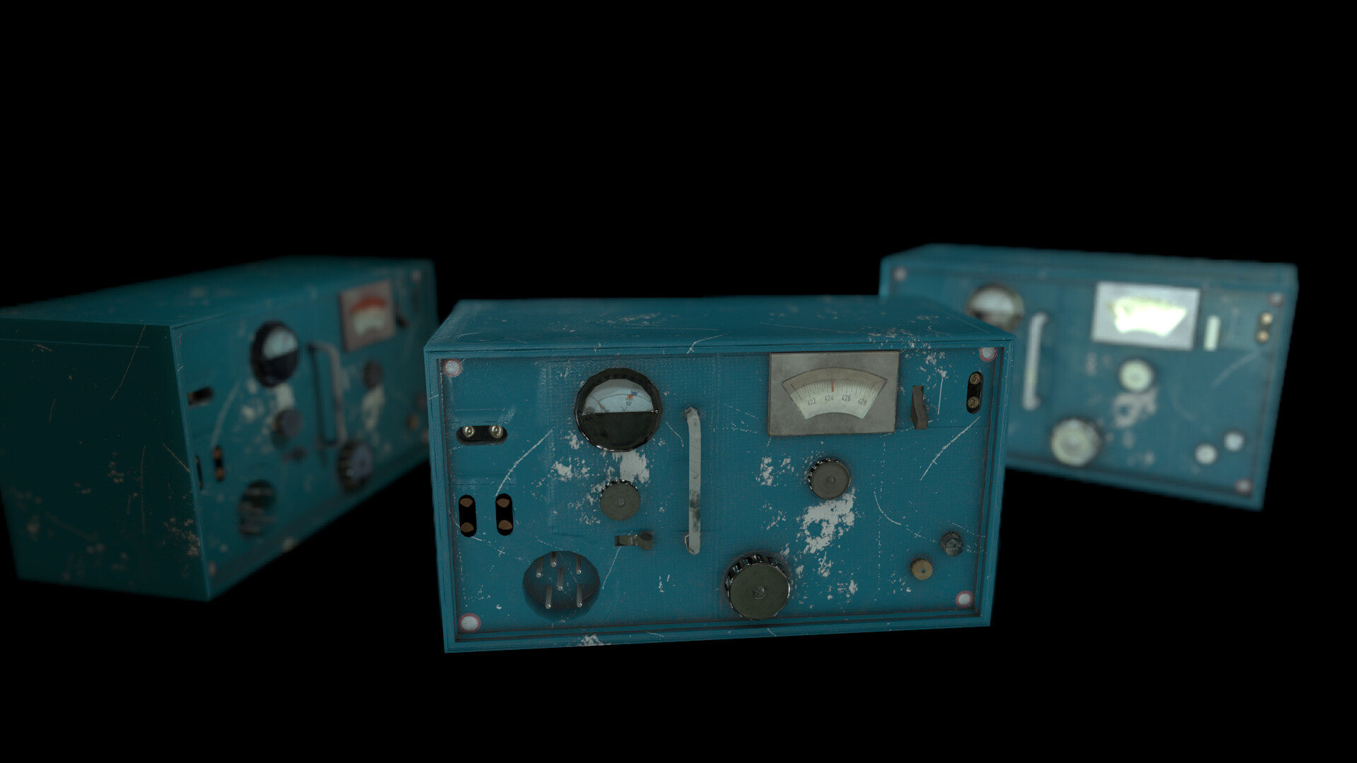 ArtStation - low poly artwork old radio game prop