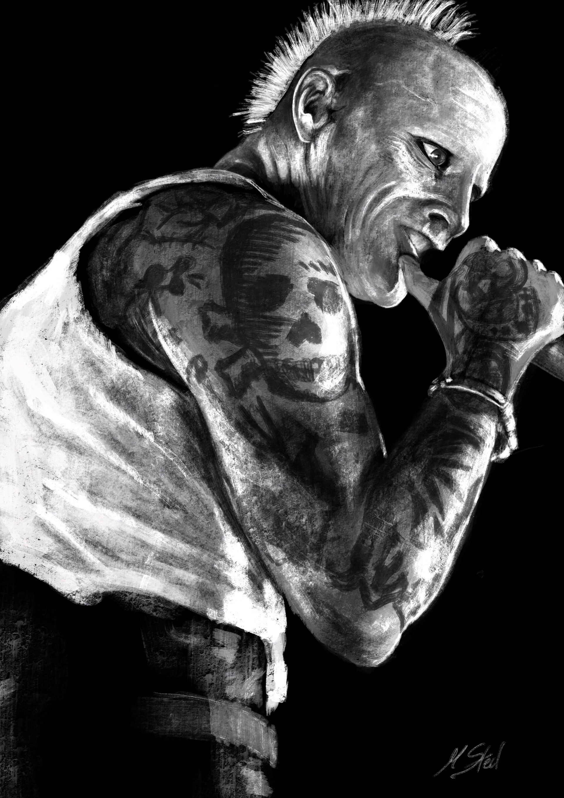 ArtStation - Keith Flint - Prodigy