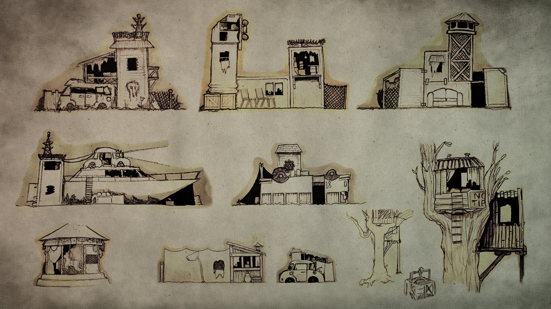 ArtStation - Post Apocalypse Settlement - Concepts