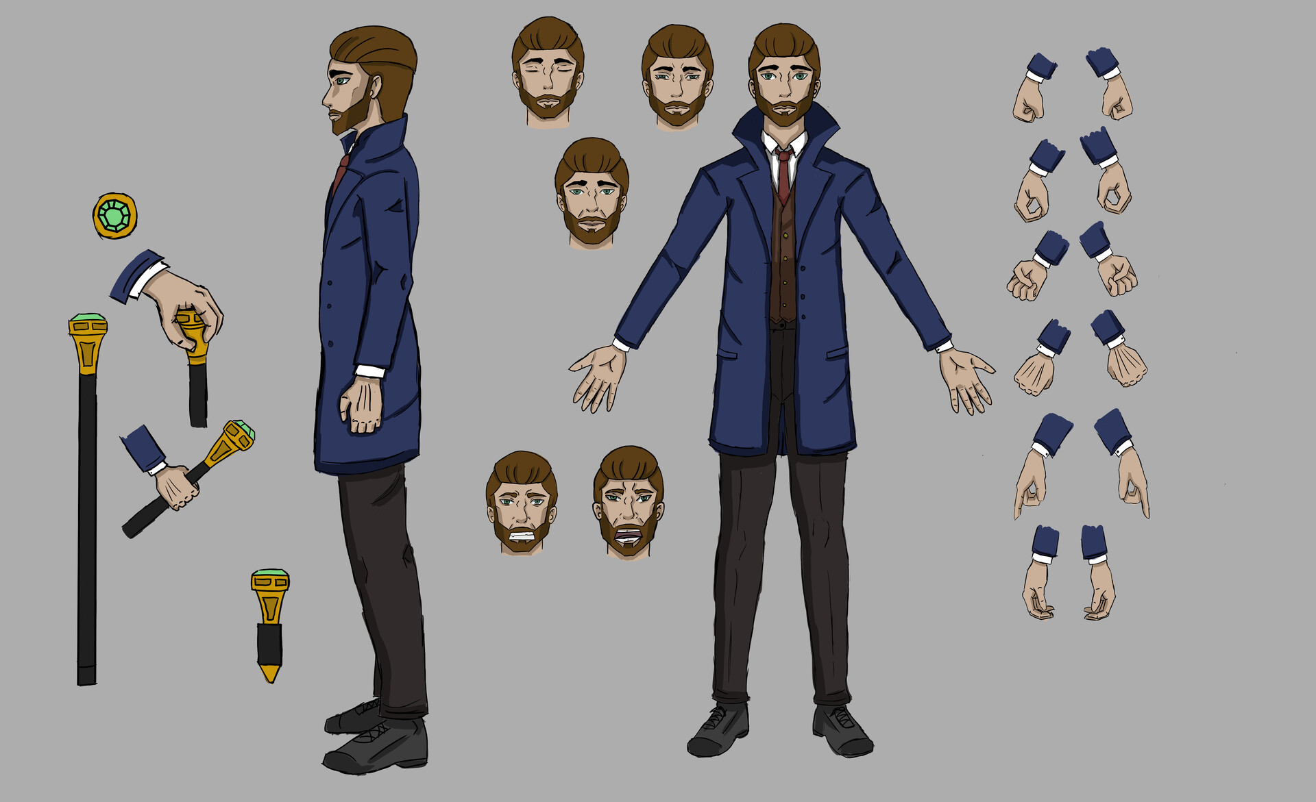 ArtStation - Character Sheet; Hector Armitage