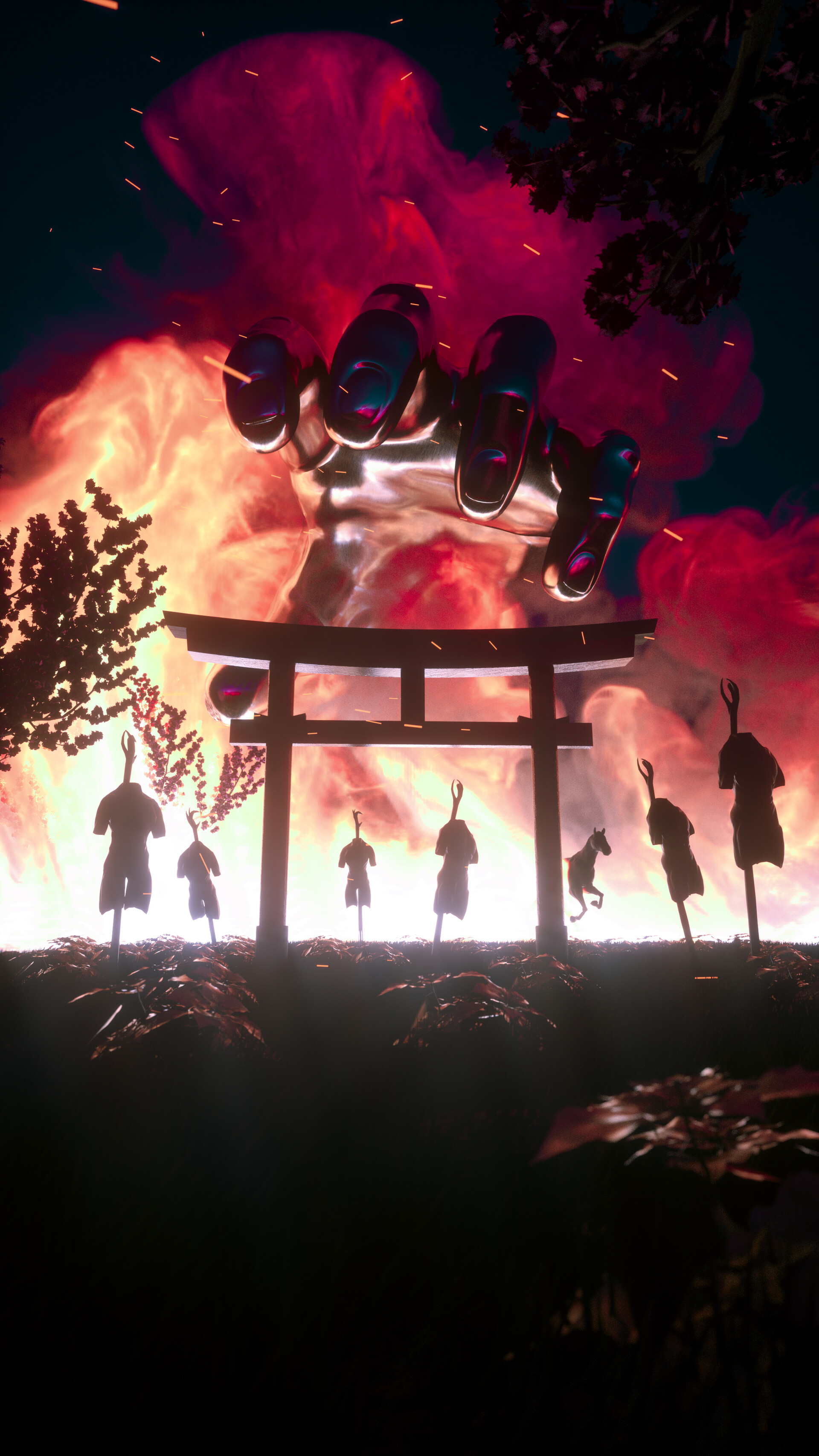 ArtStation - Fire in Japan