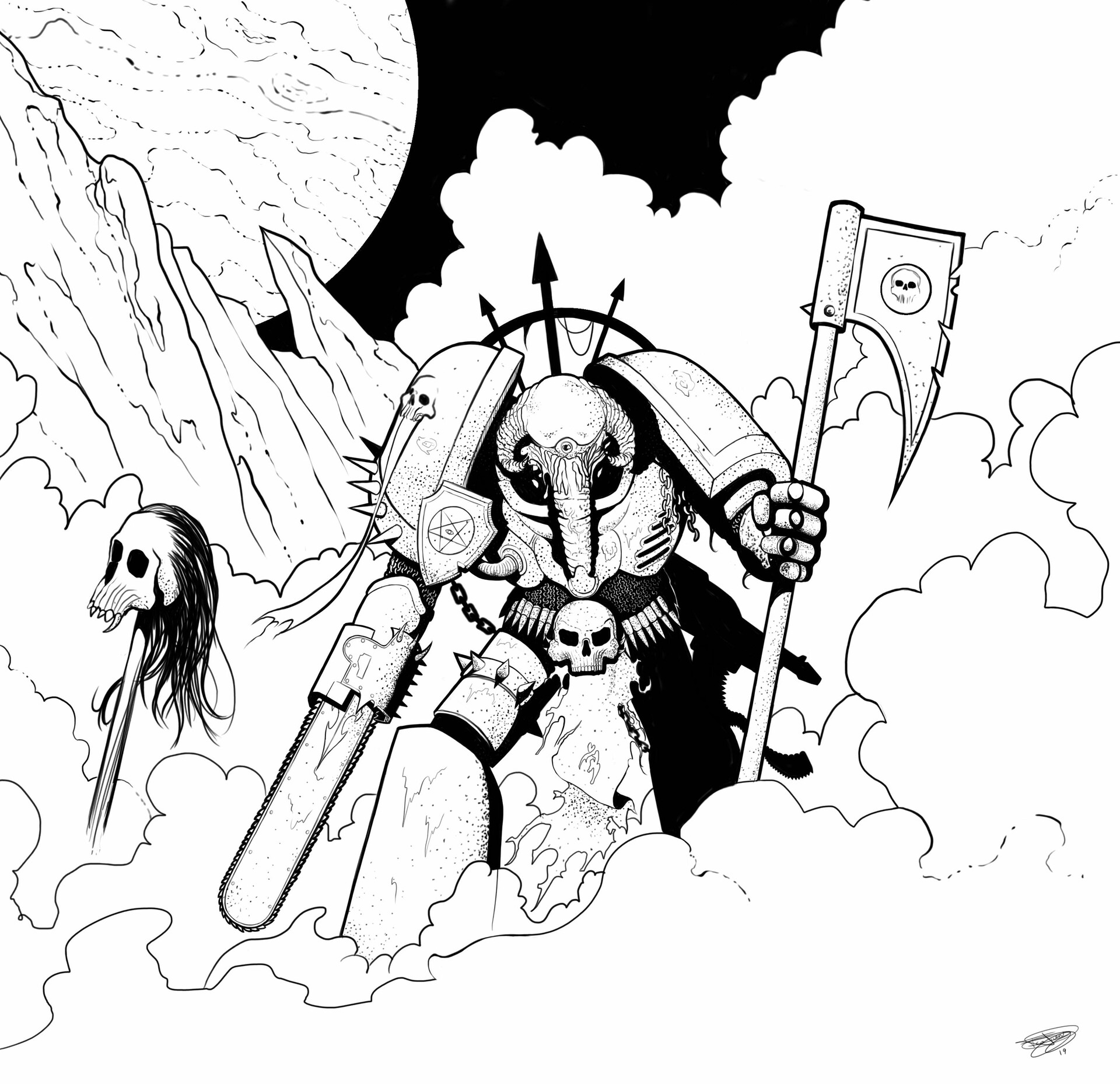 ArtStation - Heavy Metal Chaos Knight