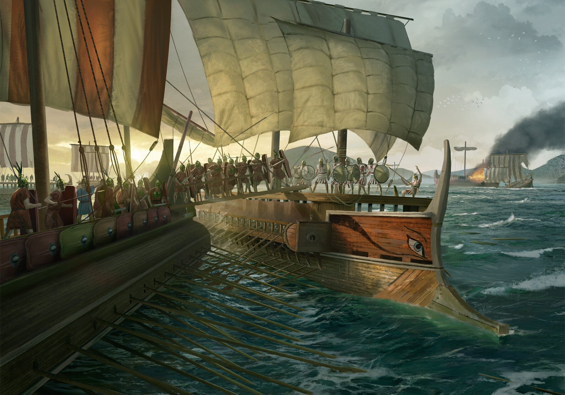 ArtStation - Imperator:Rome Naval Battle