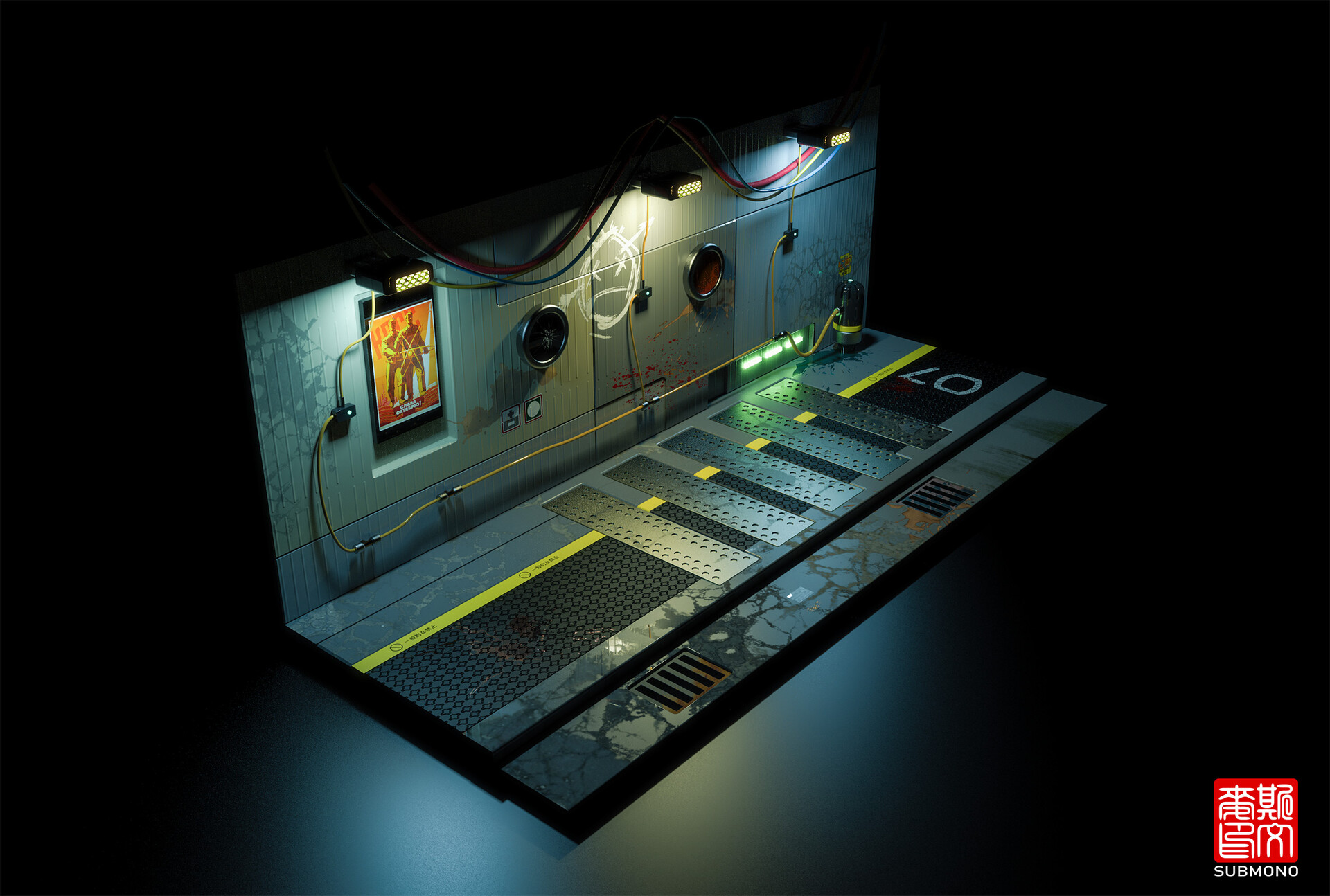 ArtStation - Sci-fi Shantytown Street Segment