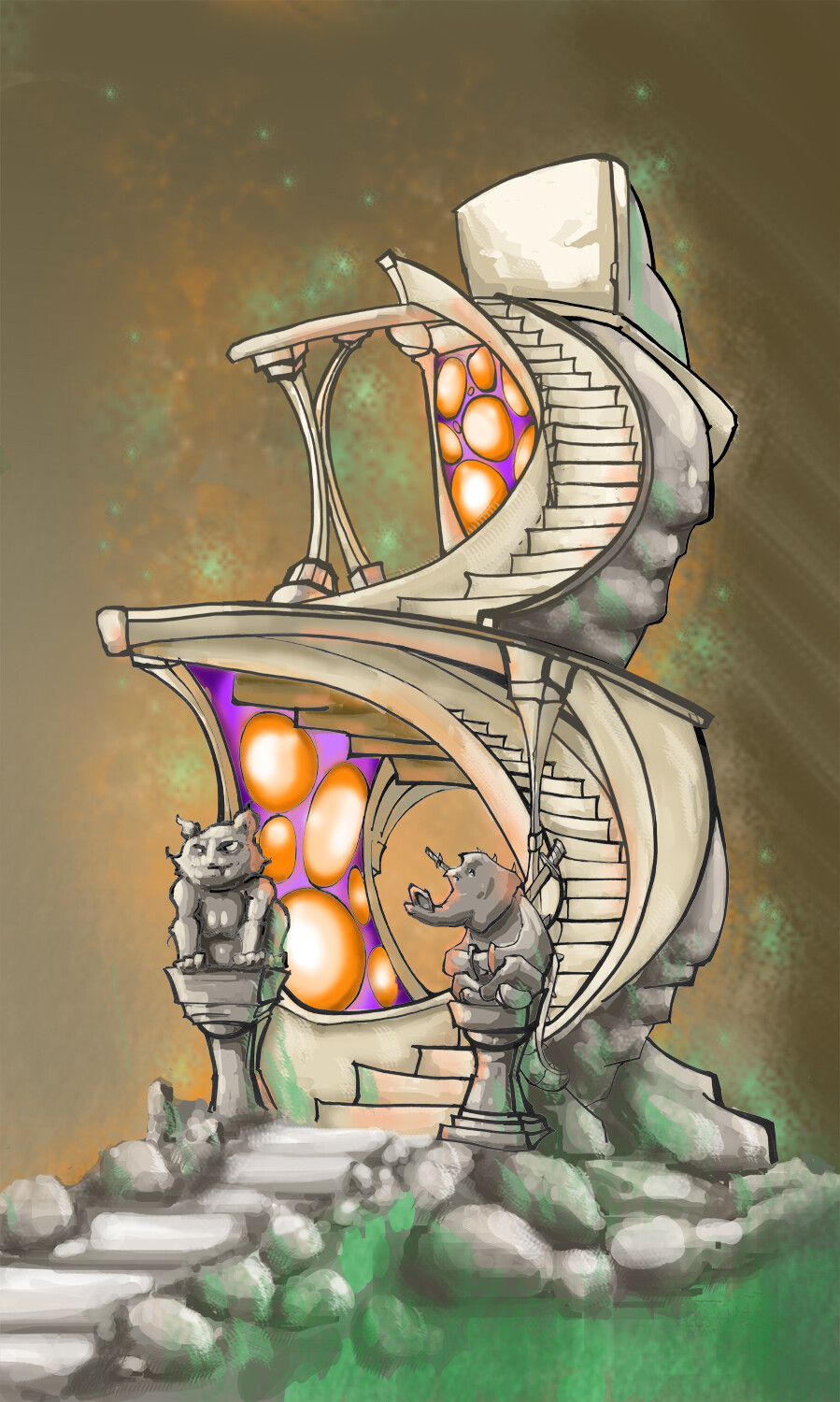 ArtStation - magic stairs