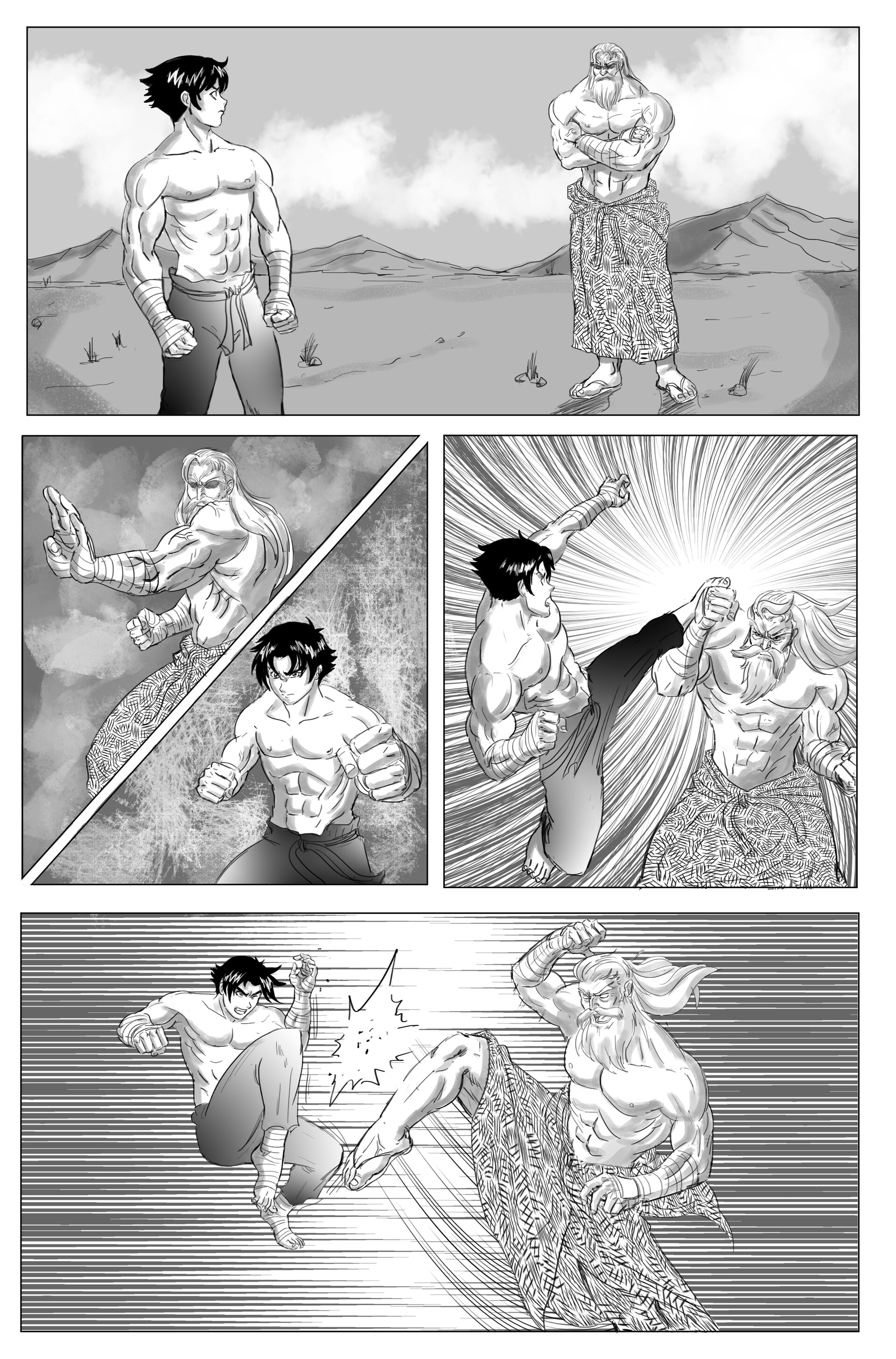 ArtStation - Kenichi vs Hayato