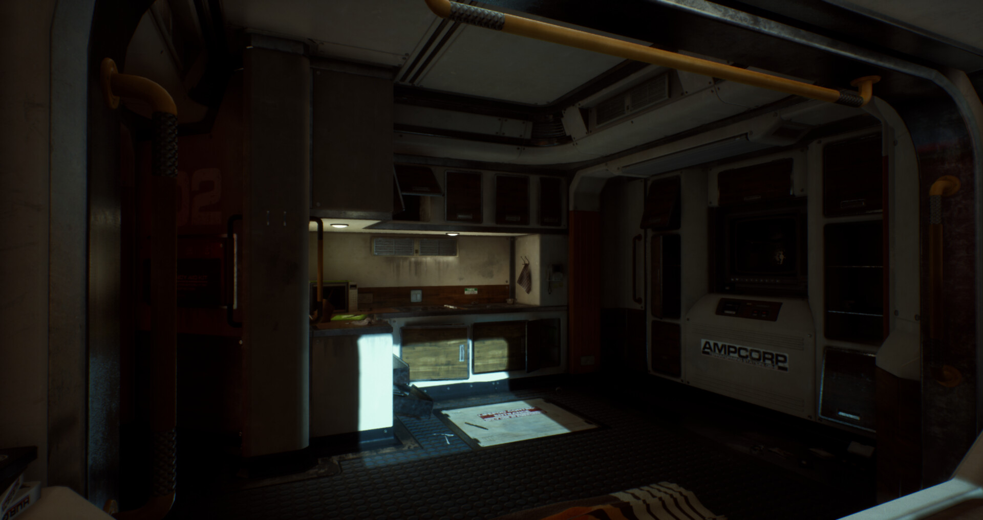 Alexis Banak - Lighting Exercice - SciFi Bunk Room