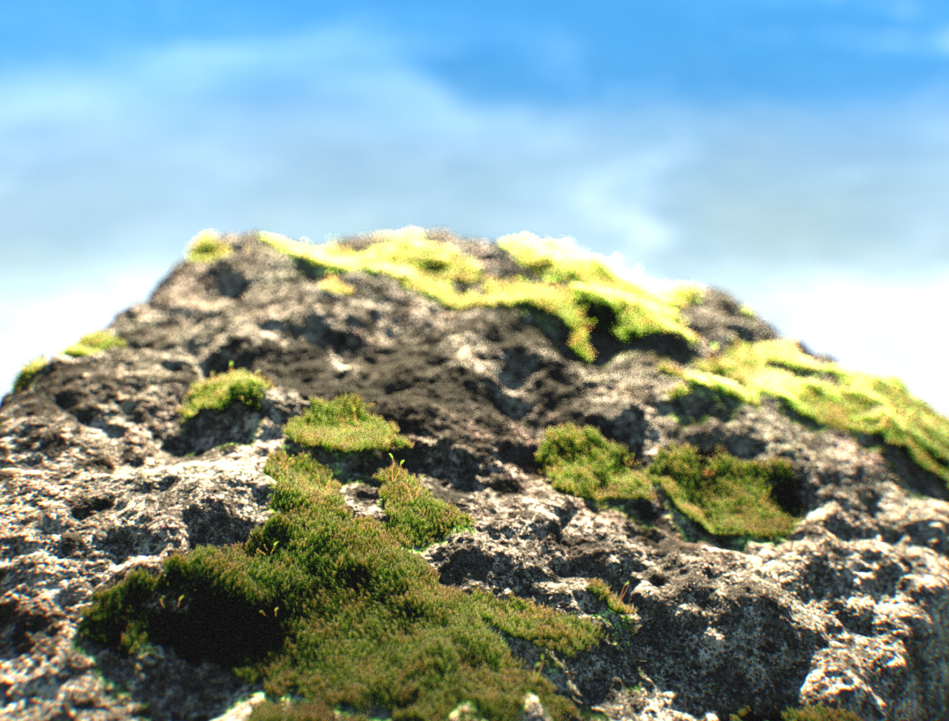 ArtStation - Moss rock
