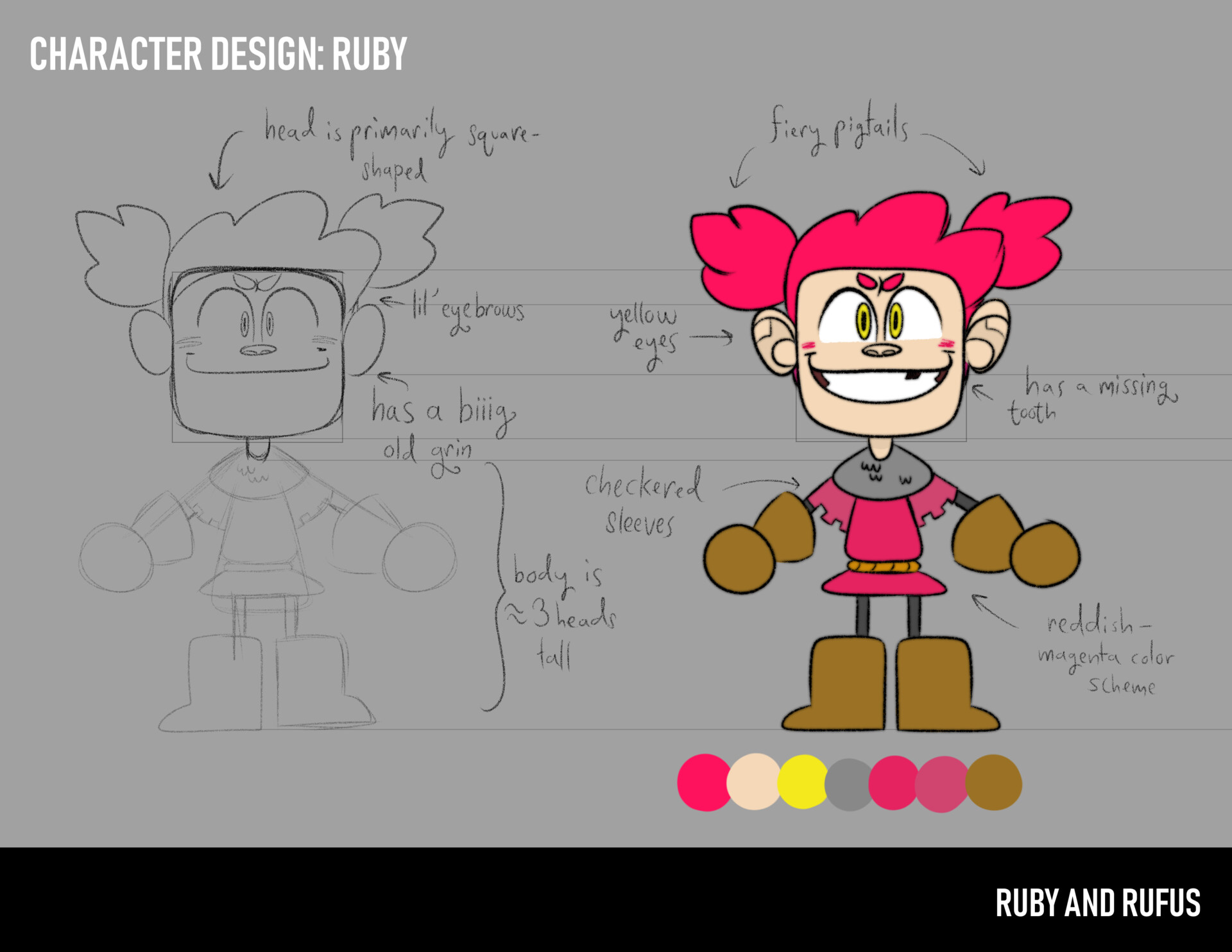 Cameron Dehghani - Ruby and Rufus Character Layout