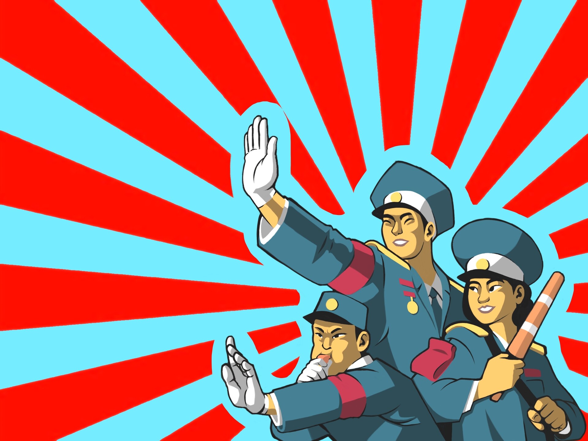 ArtStation - Traffic Cop Game Concept