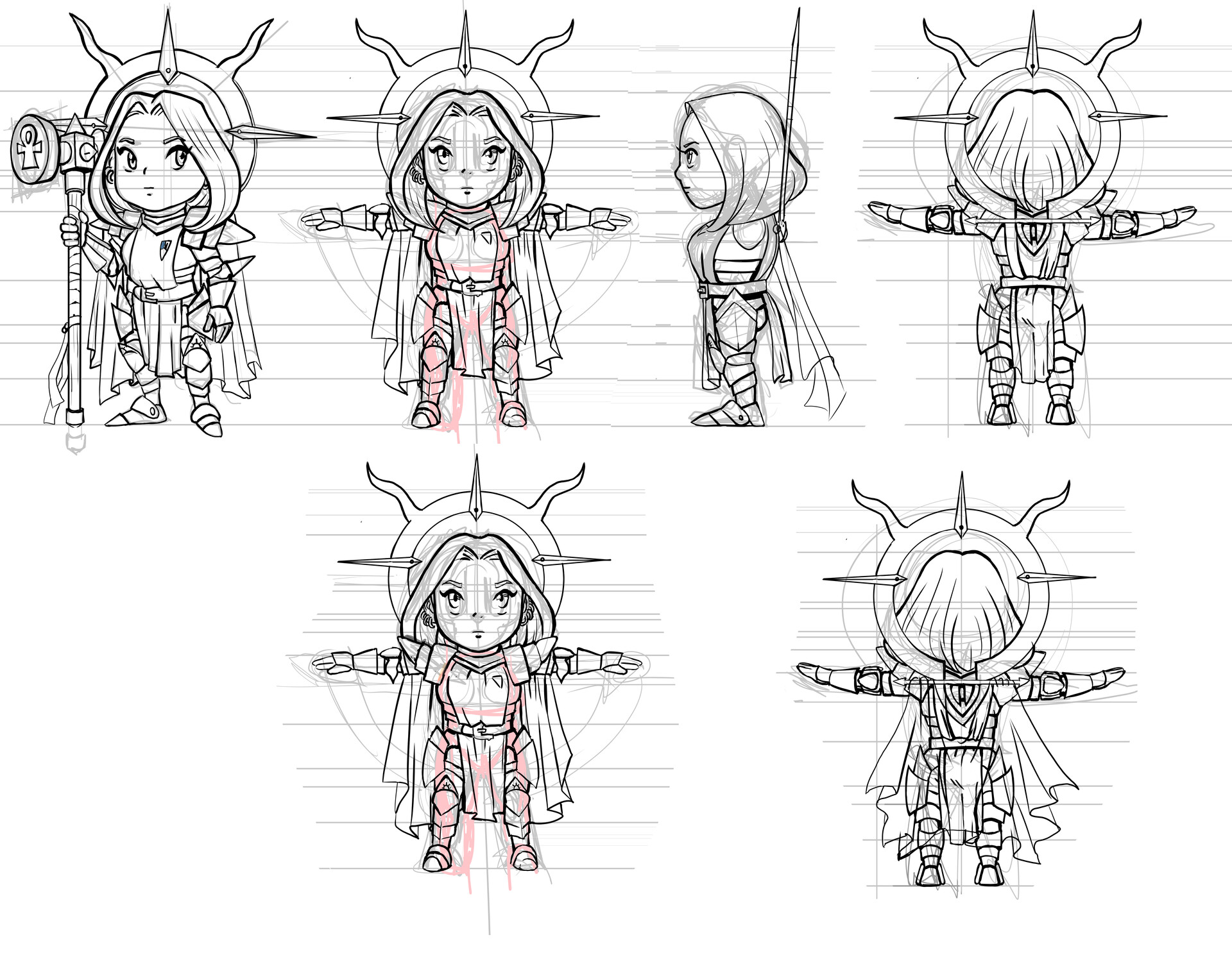 super deformed coloring pages