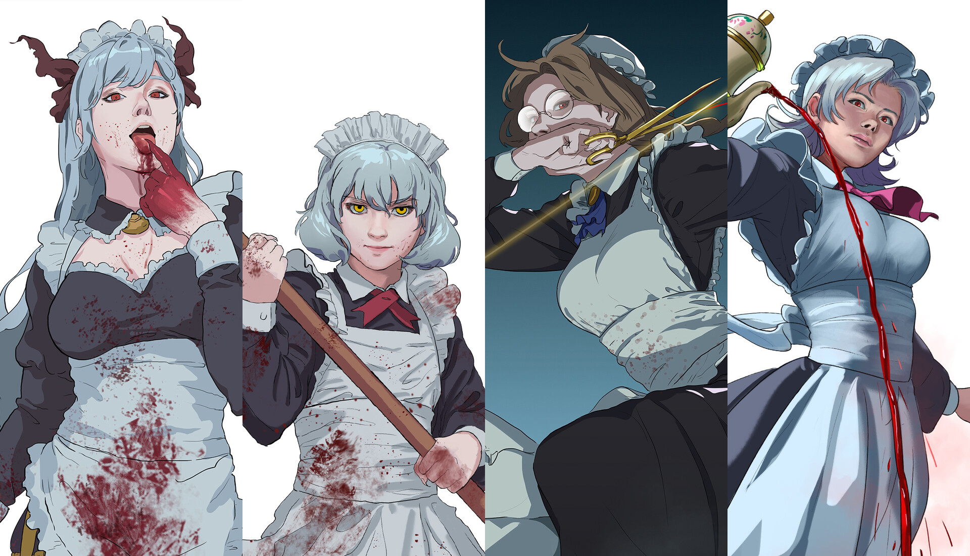 ArtStation - Demon Maids