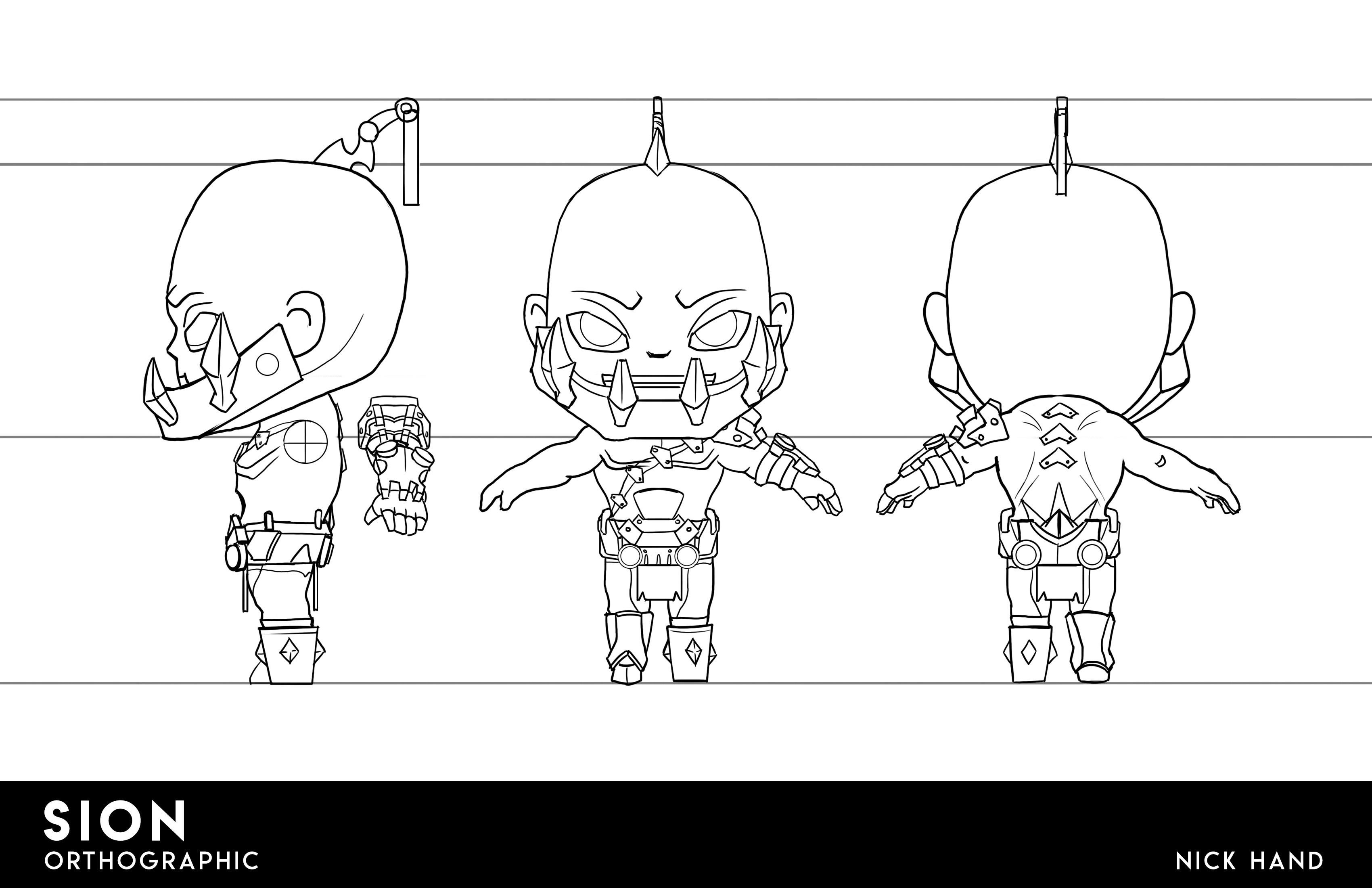 Nick Hand - Riot Sion Chibi Figure Fan Art