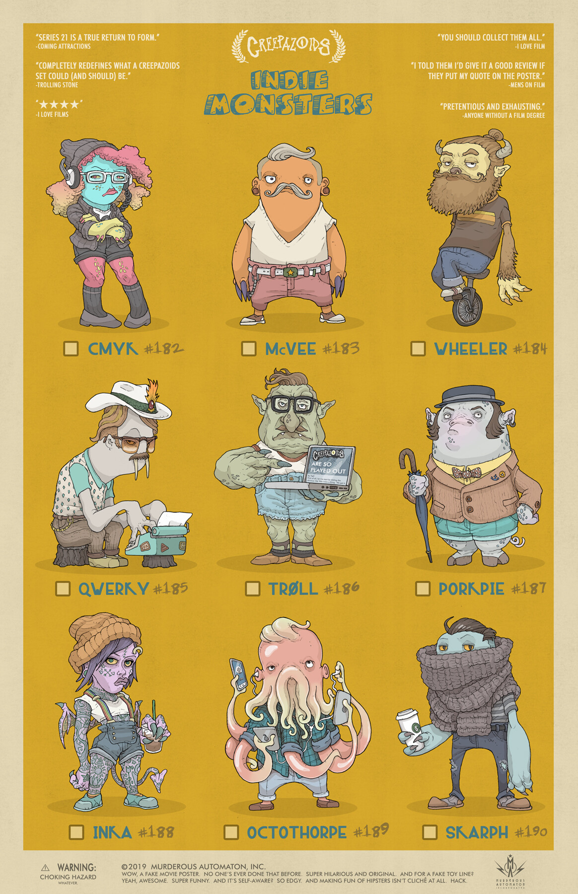 ArtStation - Creepazoids: Indie Monsters