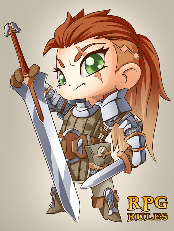 ArtStation - RPG Rules - warrior