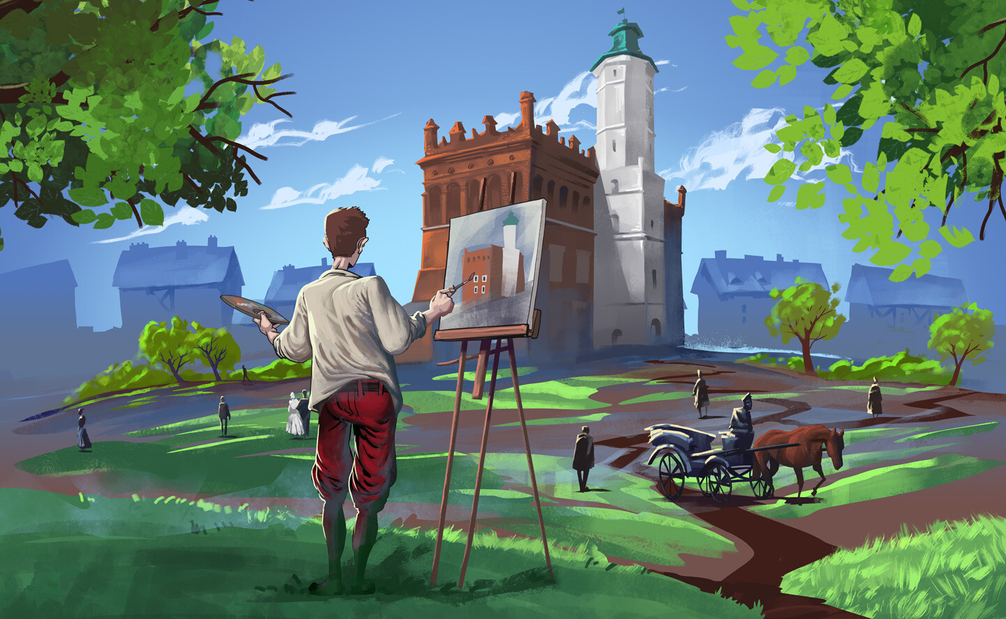 ArtStation - Painter in the city