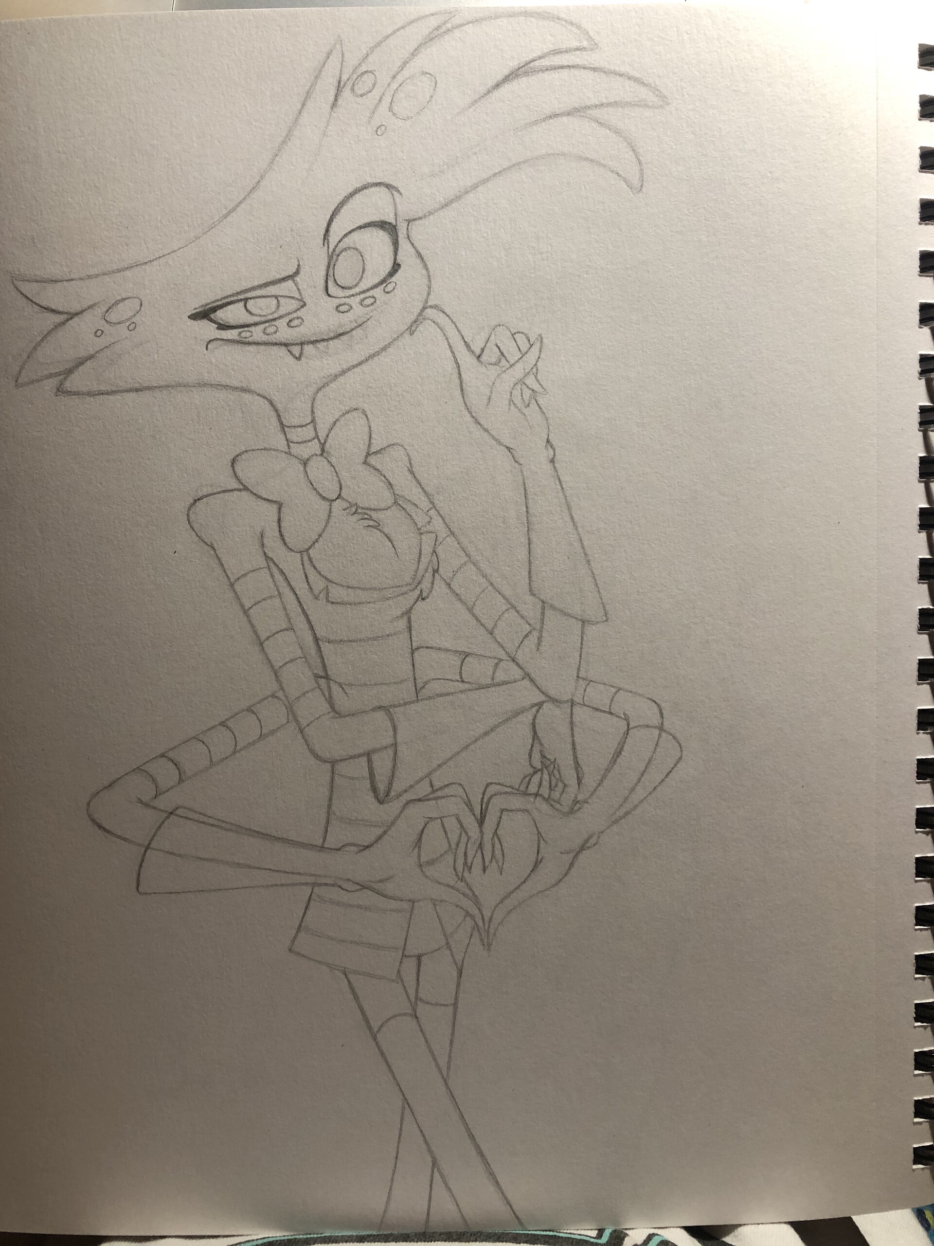 Carli Evangelista - Angel Dust - Hazbin Hotel fanart