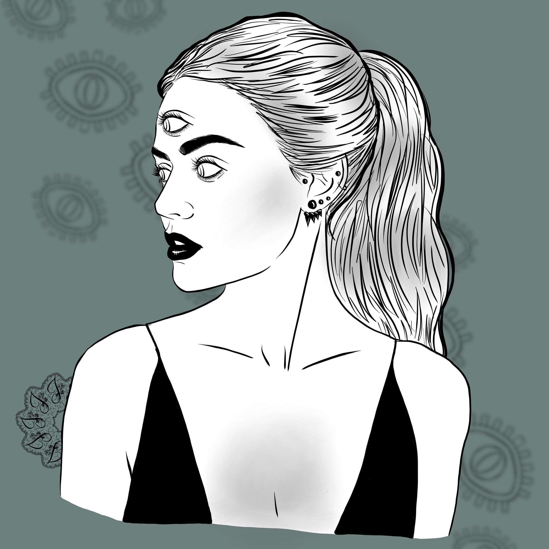 Demi Williams - Drawloween/Inktober 2018