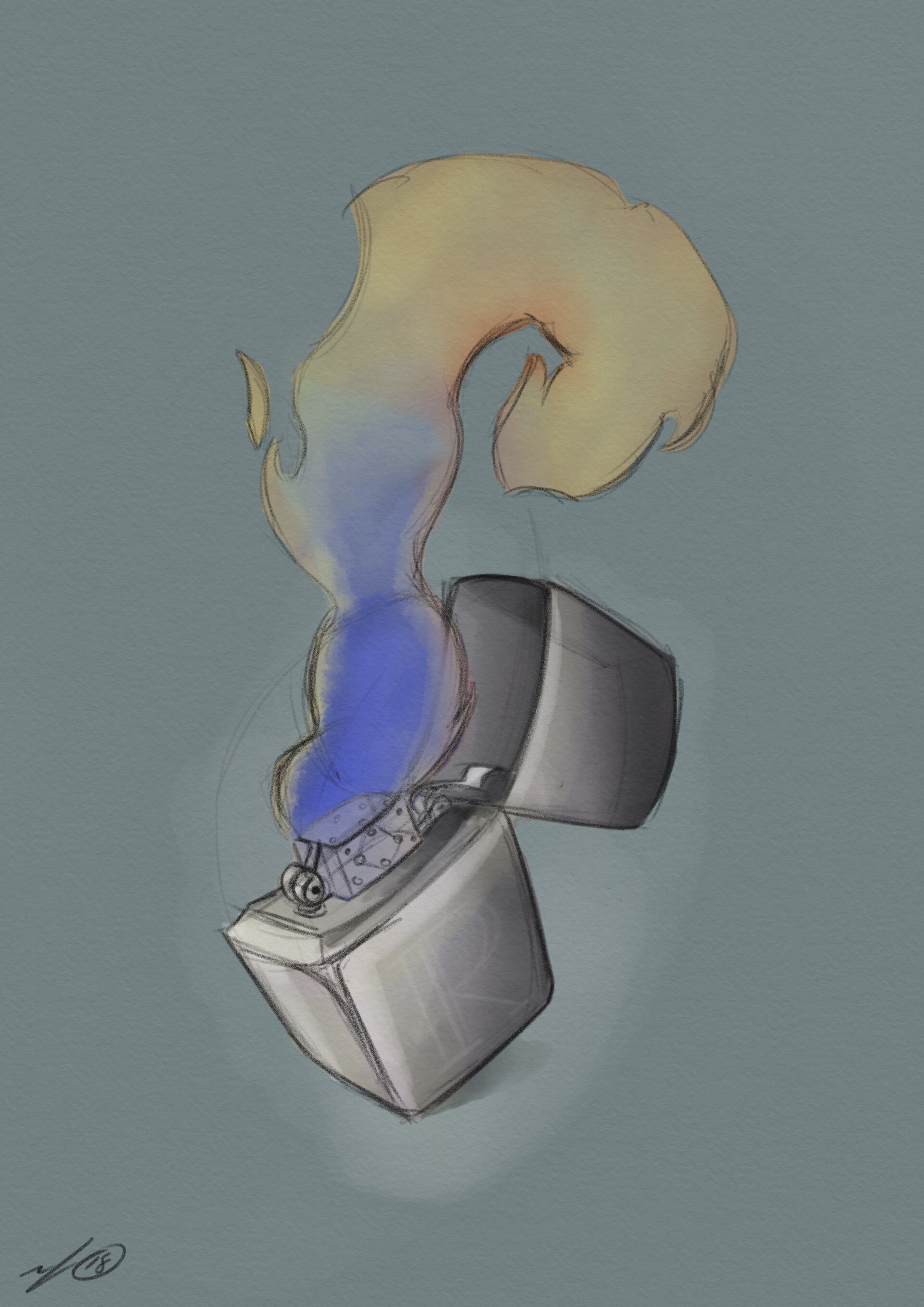 zippo drawing