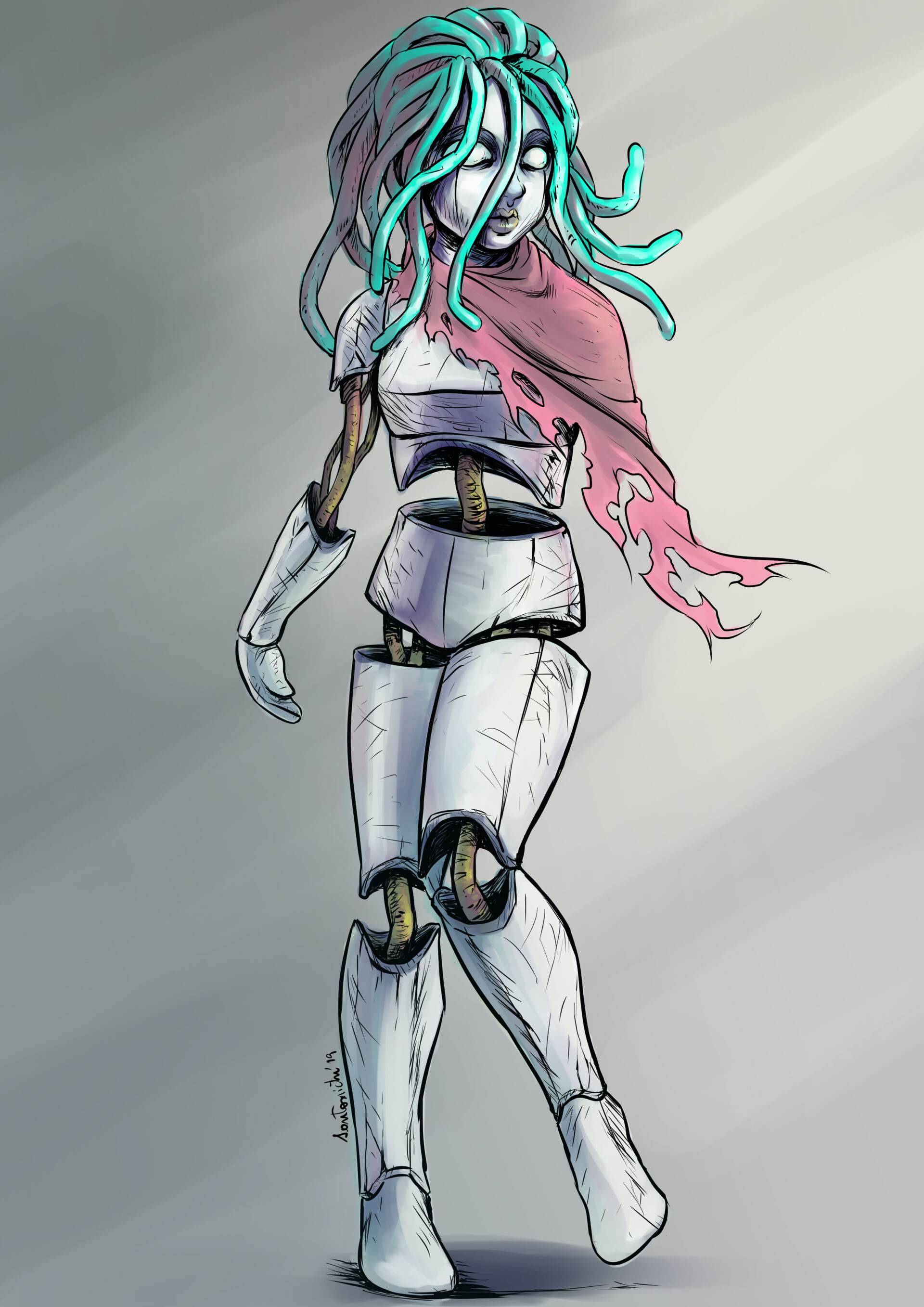 ArtStation - Android girl concept