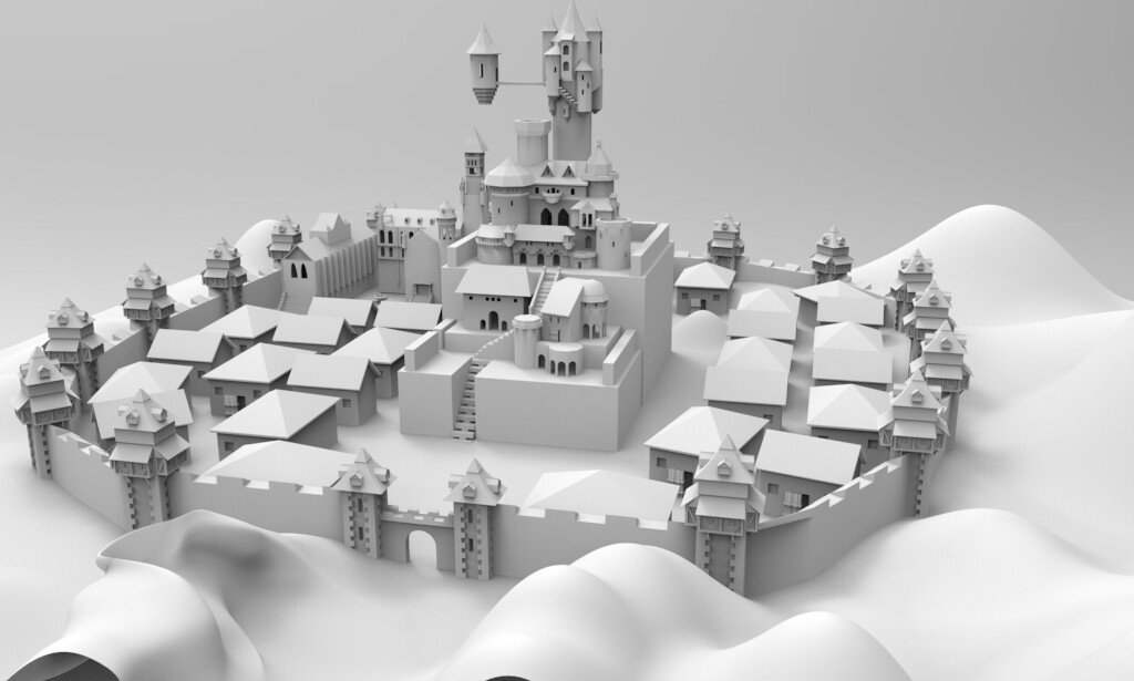 ArtStation - 3D Castle Model