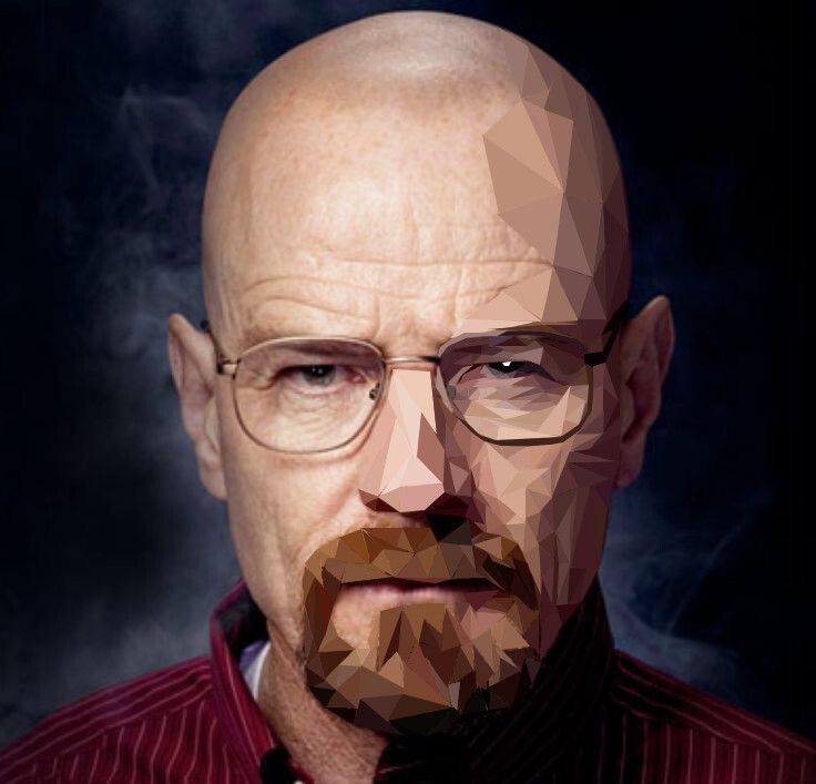 ArtStation - A vector artwork created in awe of Walter white.