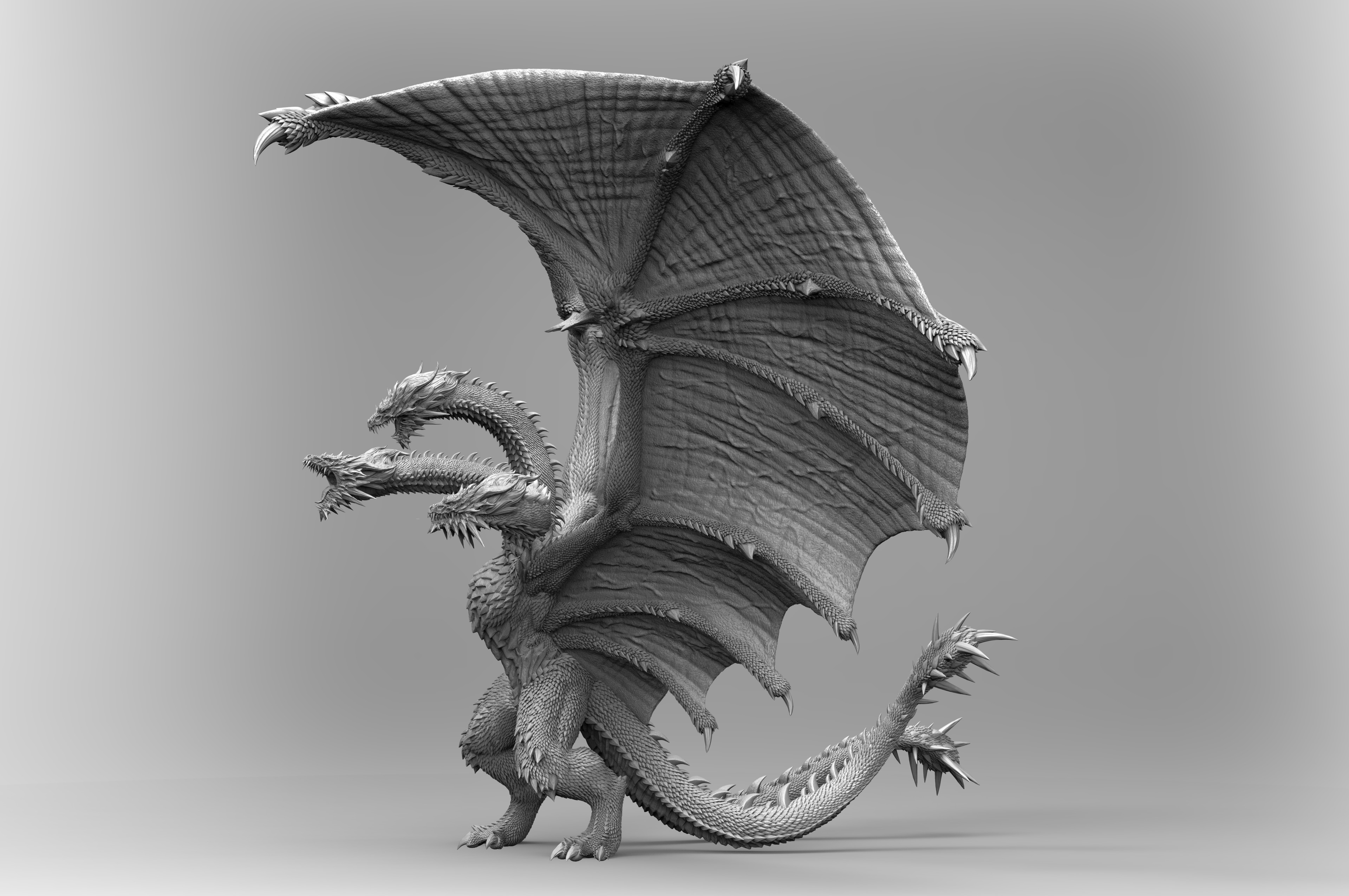 ari yanto - King Ghidorah Fanart