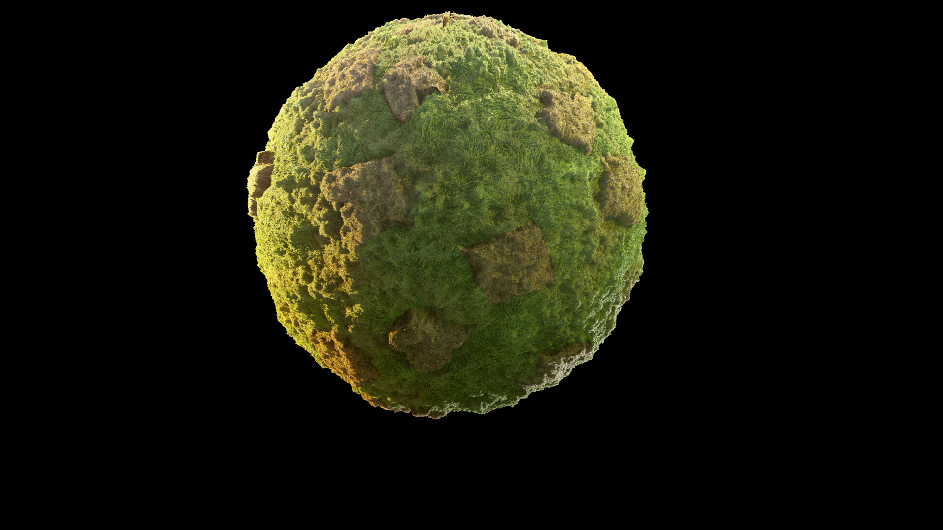ArtStation - mossy ground material