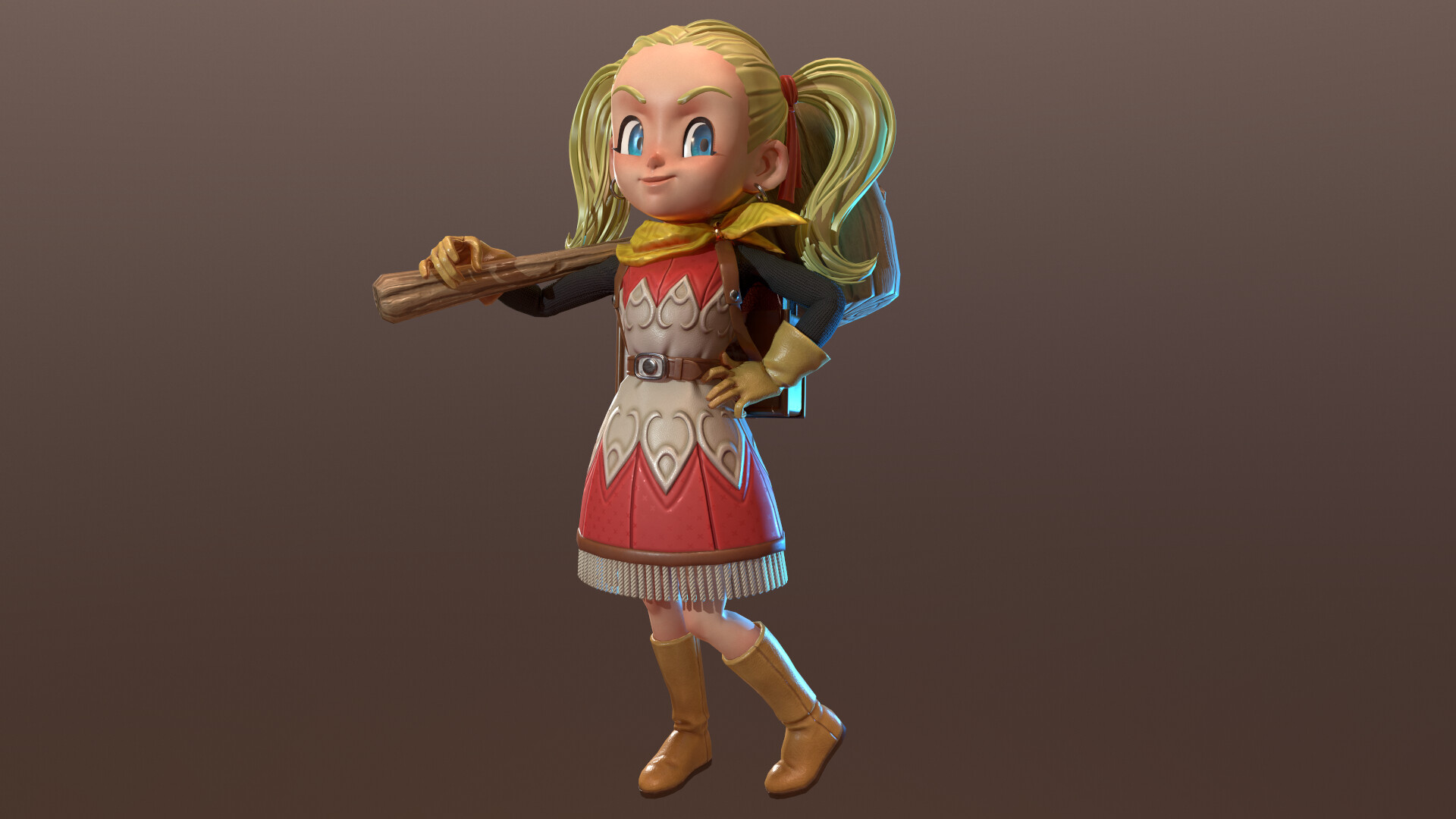 ArtStation - DQB2 girl fanart