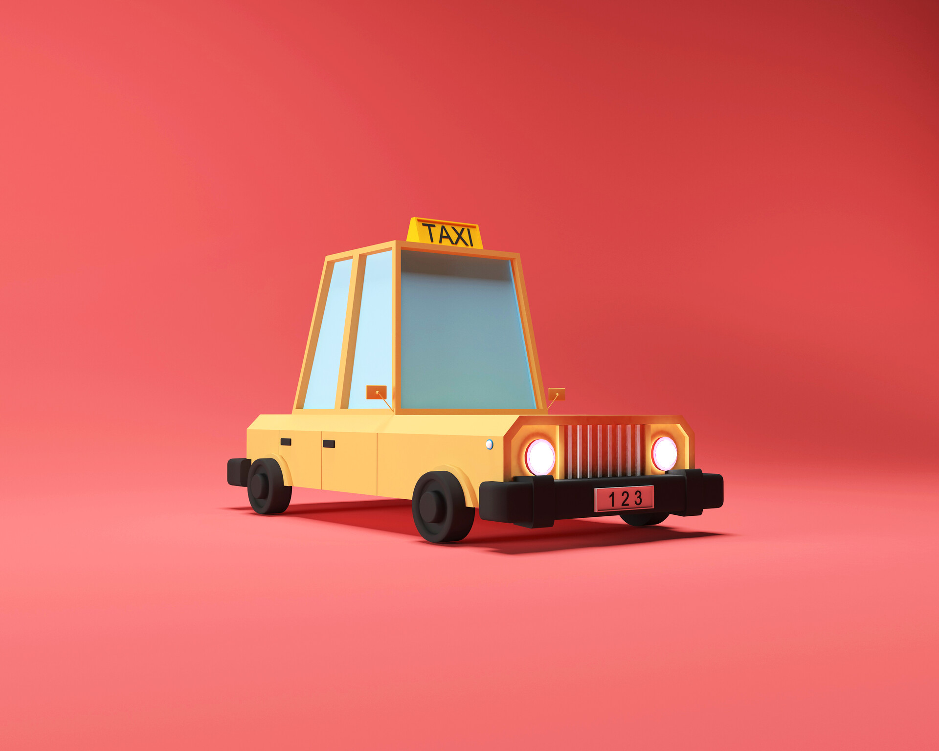 ArtStation - Low poly Cartoon Car