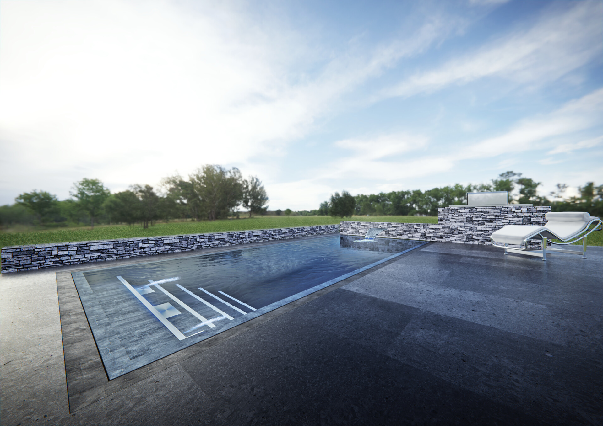 ArtStation - Pool deck