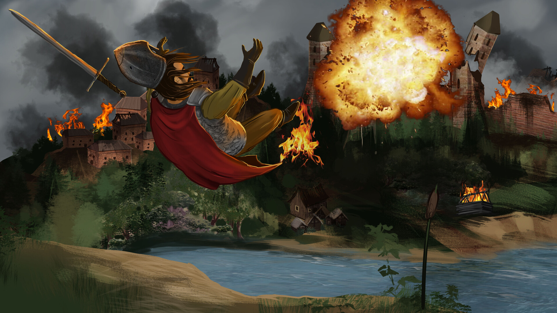 ArtStation - Explosion of the city